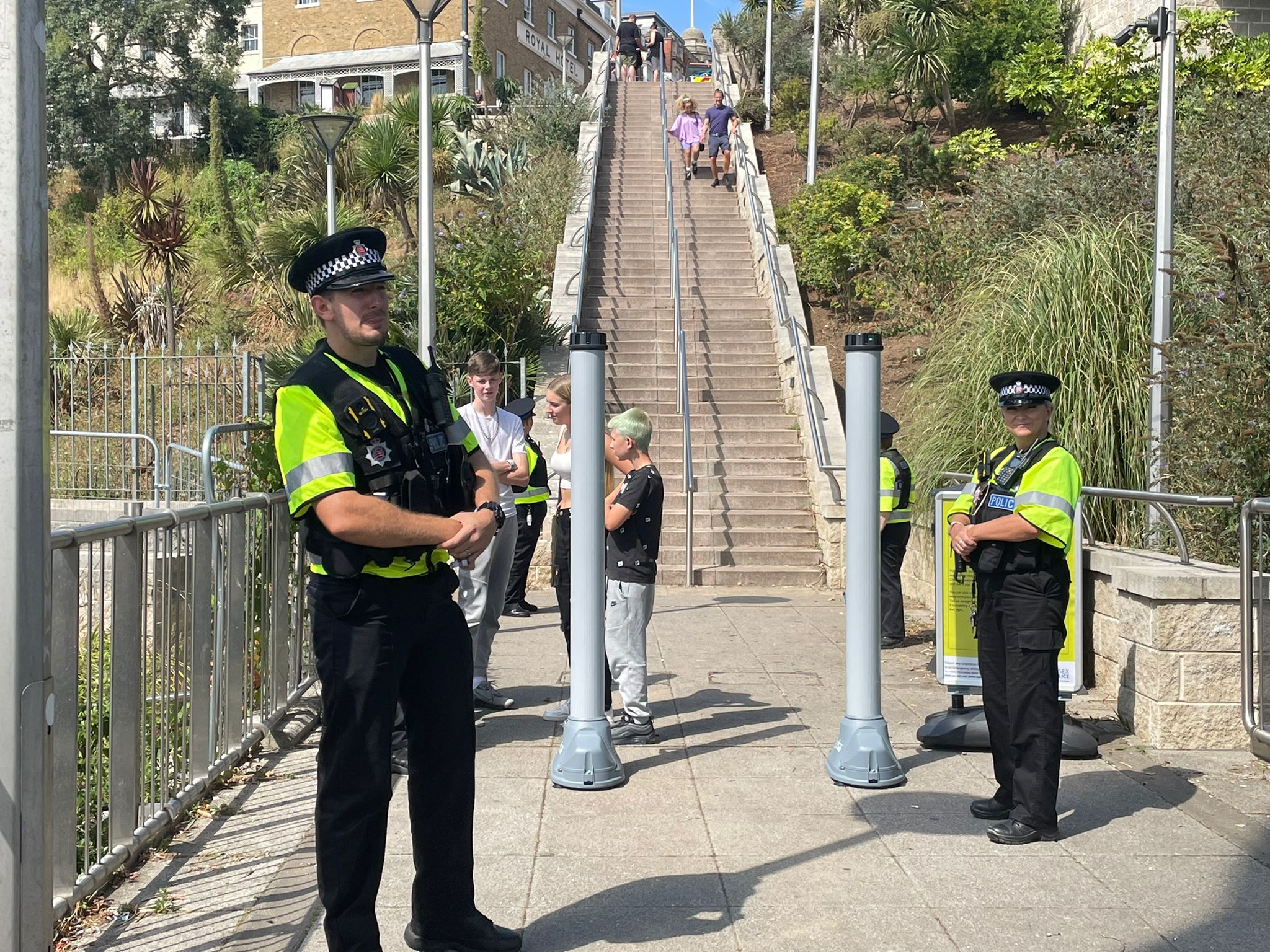 Police metal detector archway. | FMTTM