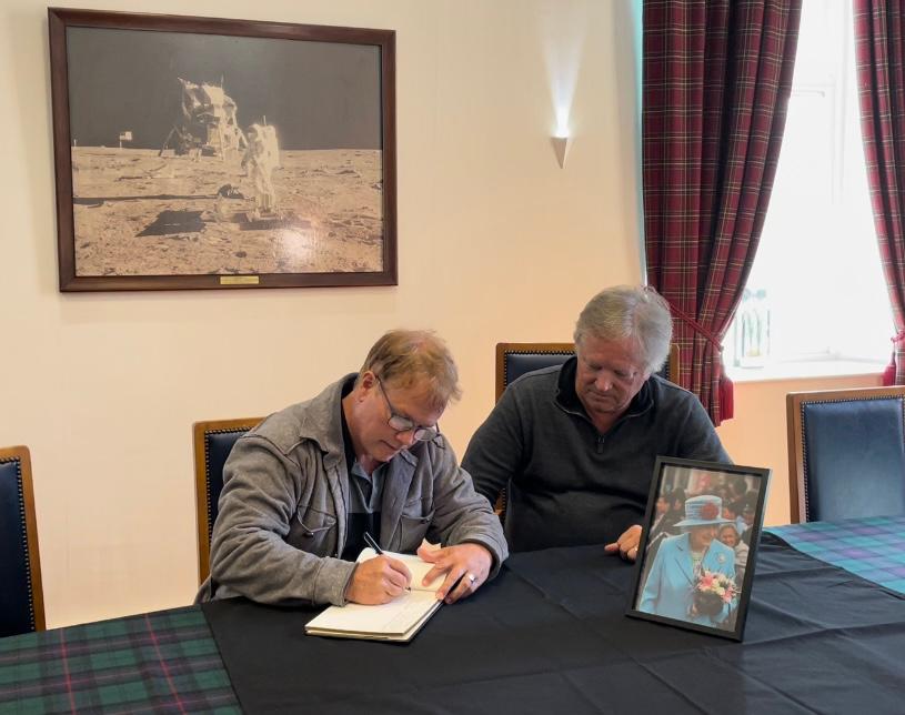 Neil Armstrong's sons pay tribute to The Queen during special visit