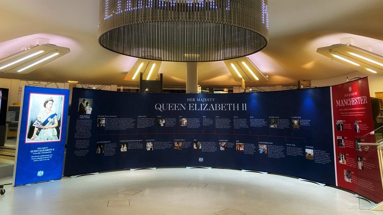 The Queen and Manchester Exhibition launched in Central Library