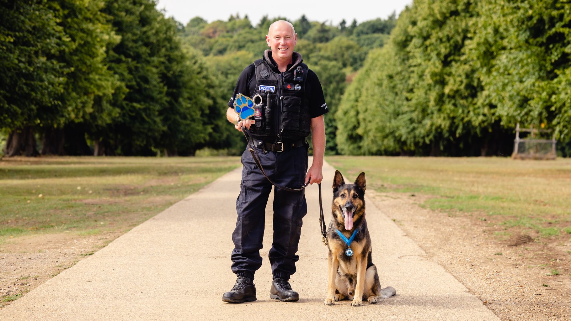 Retired Humberside Police Dog receives special award