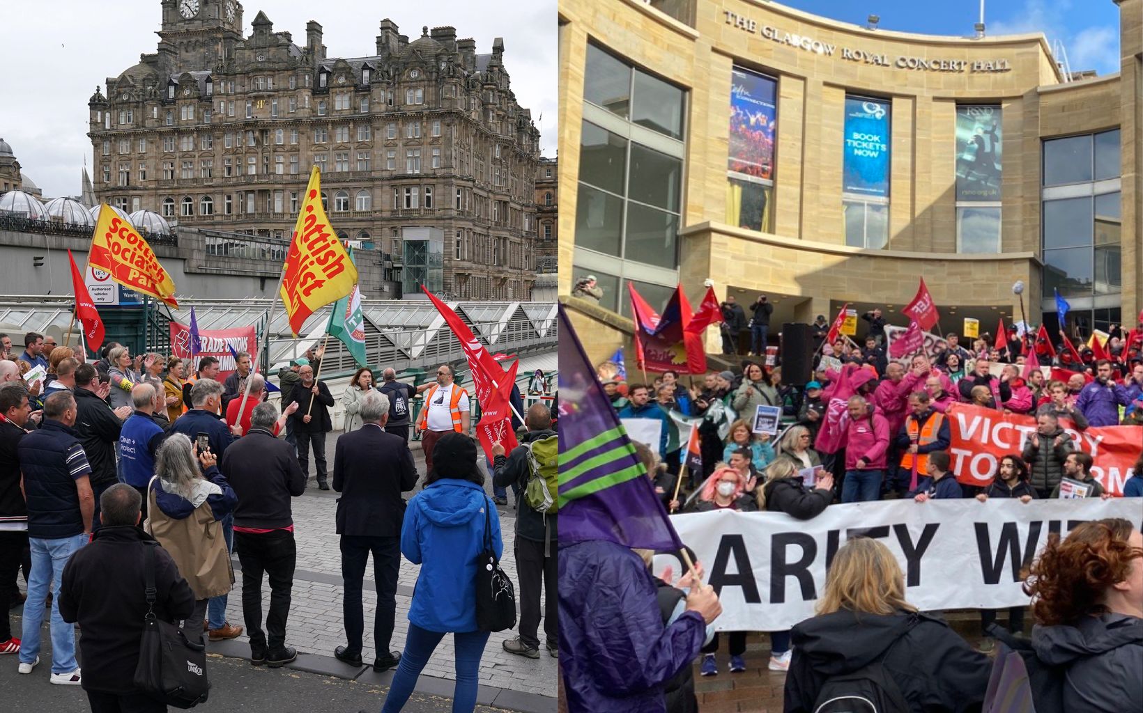 Thousands gather across Scotland to protest rising cost of living ...