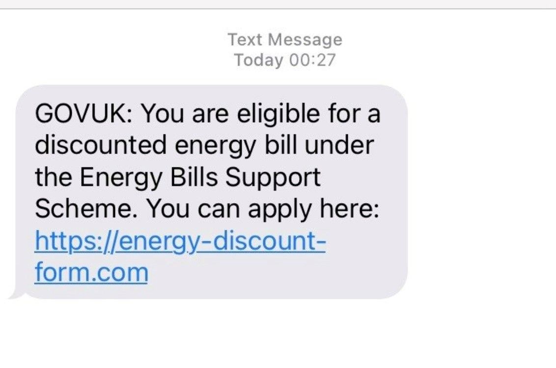 Warning to Cornwall about scam texts relating to energy bills support ...