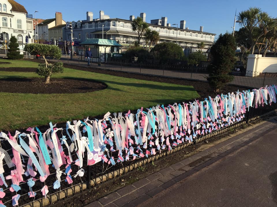 Baby loss ribbon memorial on display in Clacton | News - Greatest Hits ...