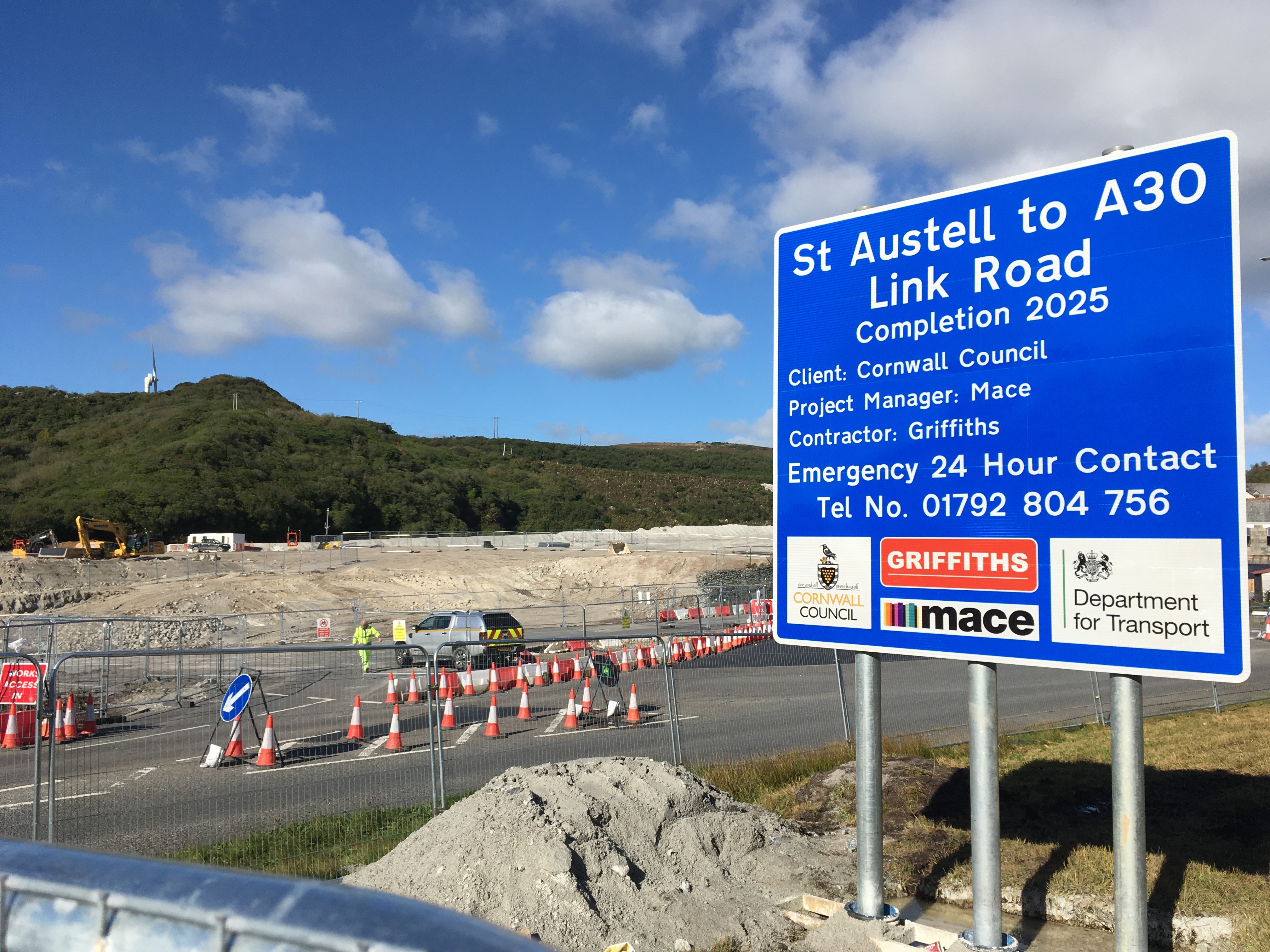 Works continue on £85m road which will link St Austell to the A30