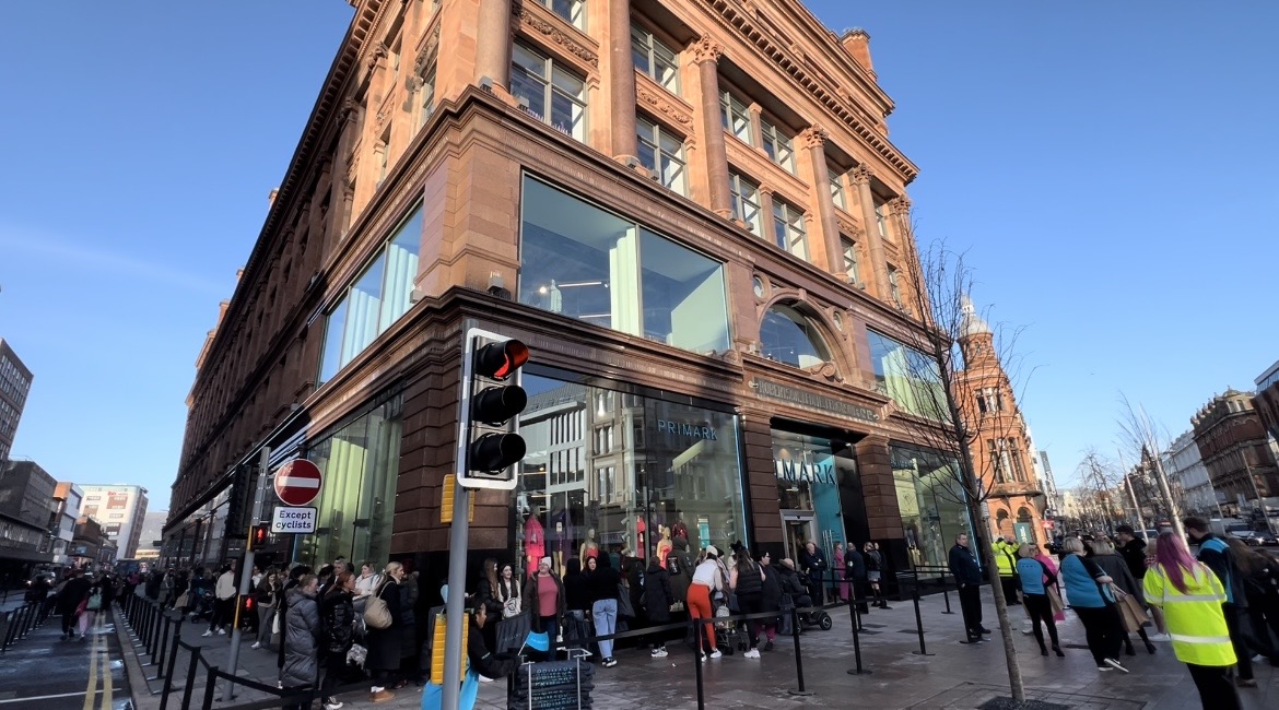 Primark: shoppers out in force as flagship store re-opens in Belfast ...