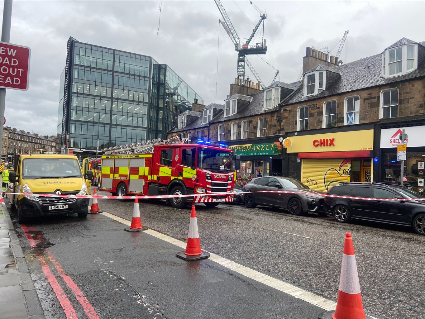 Two injured in Dalry Road fire