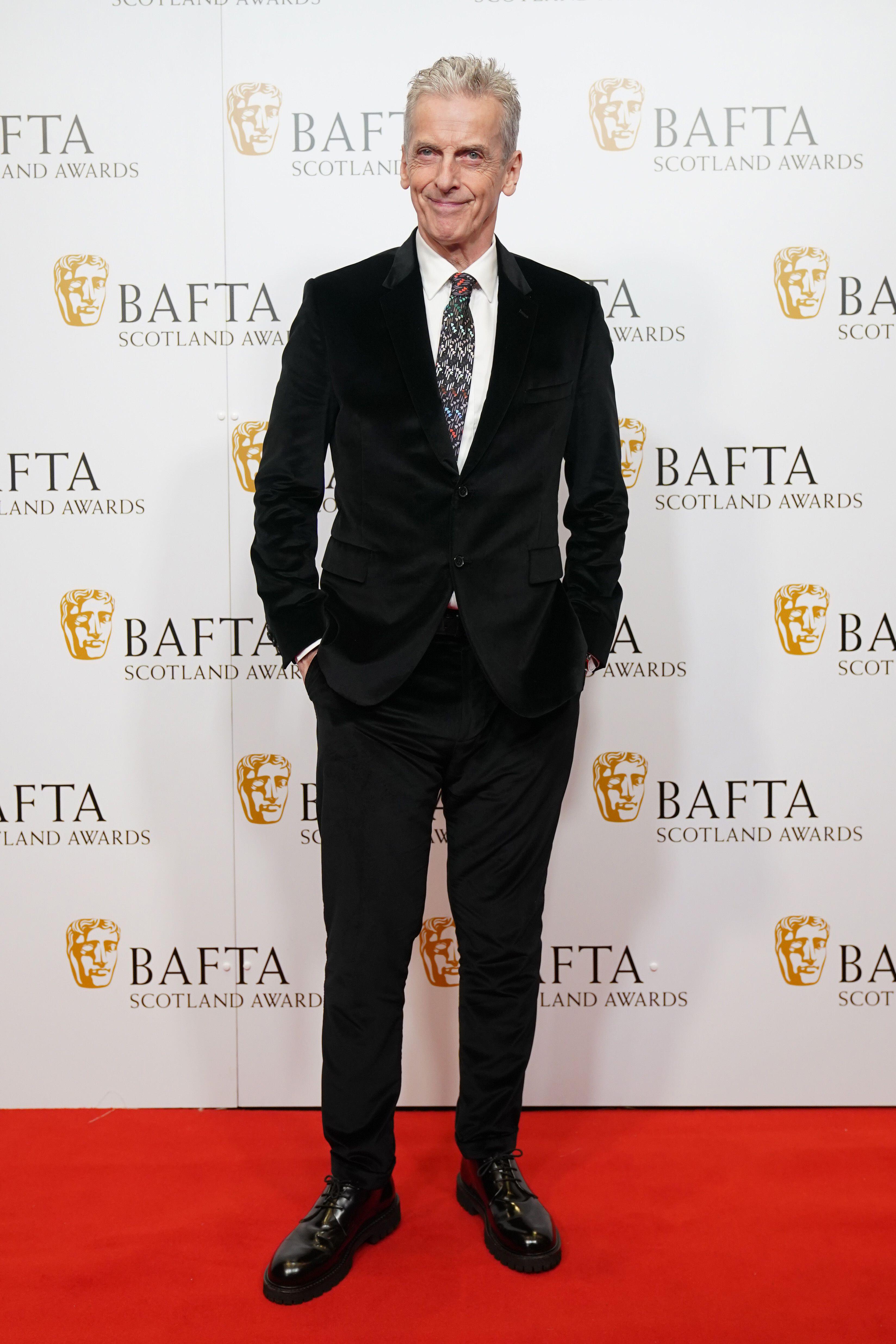 Peter Capaldi receives Outstanding Contribution award at Scottish BAFTAs