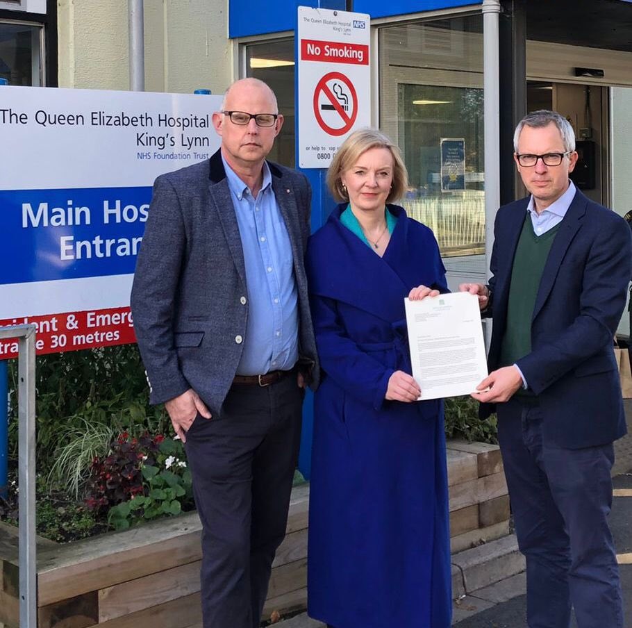 Former PM Liz Truss joins QEH bosses in calling for new hospital | News ...