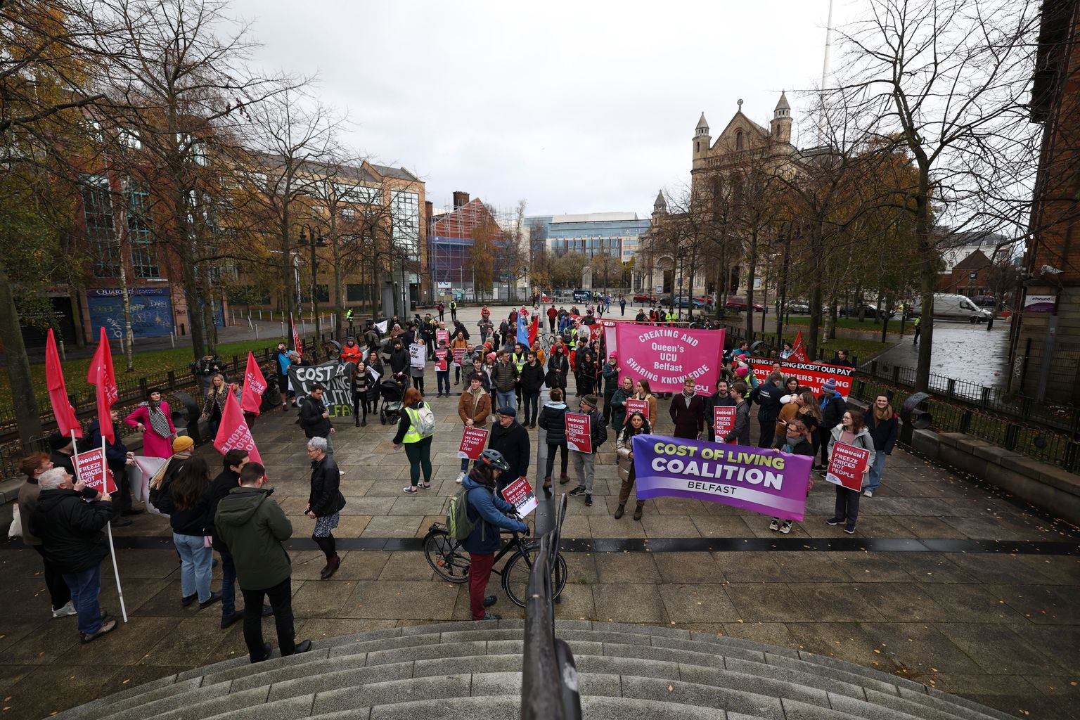 Hundreds take part in protest over soaring living costs | News ...