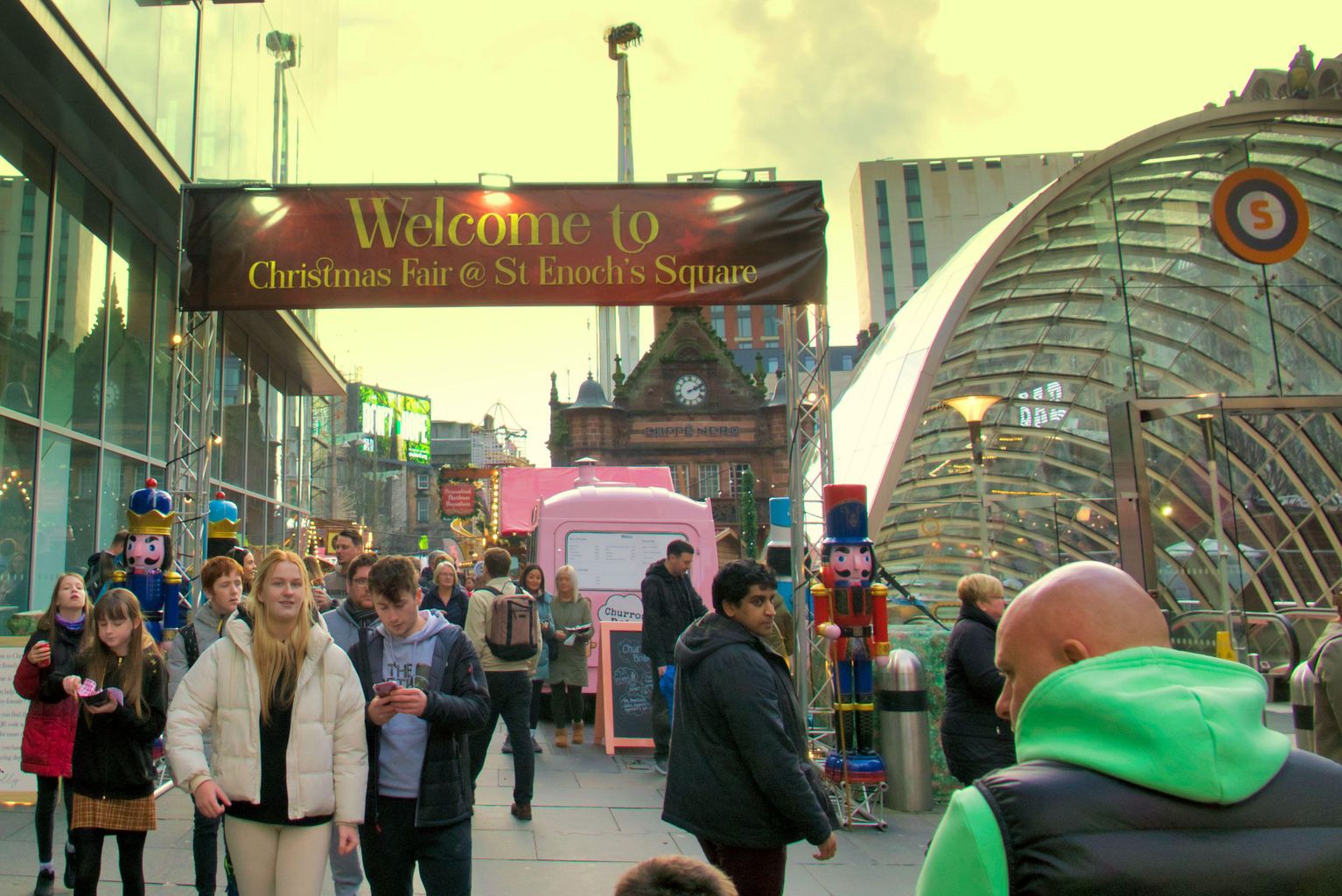 Two injured in gas canister explosion at St Enoch Christmas market