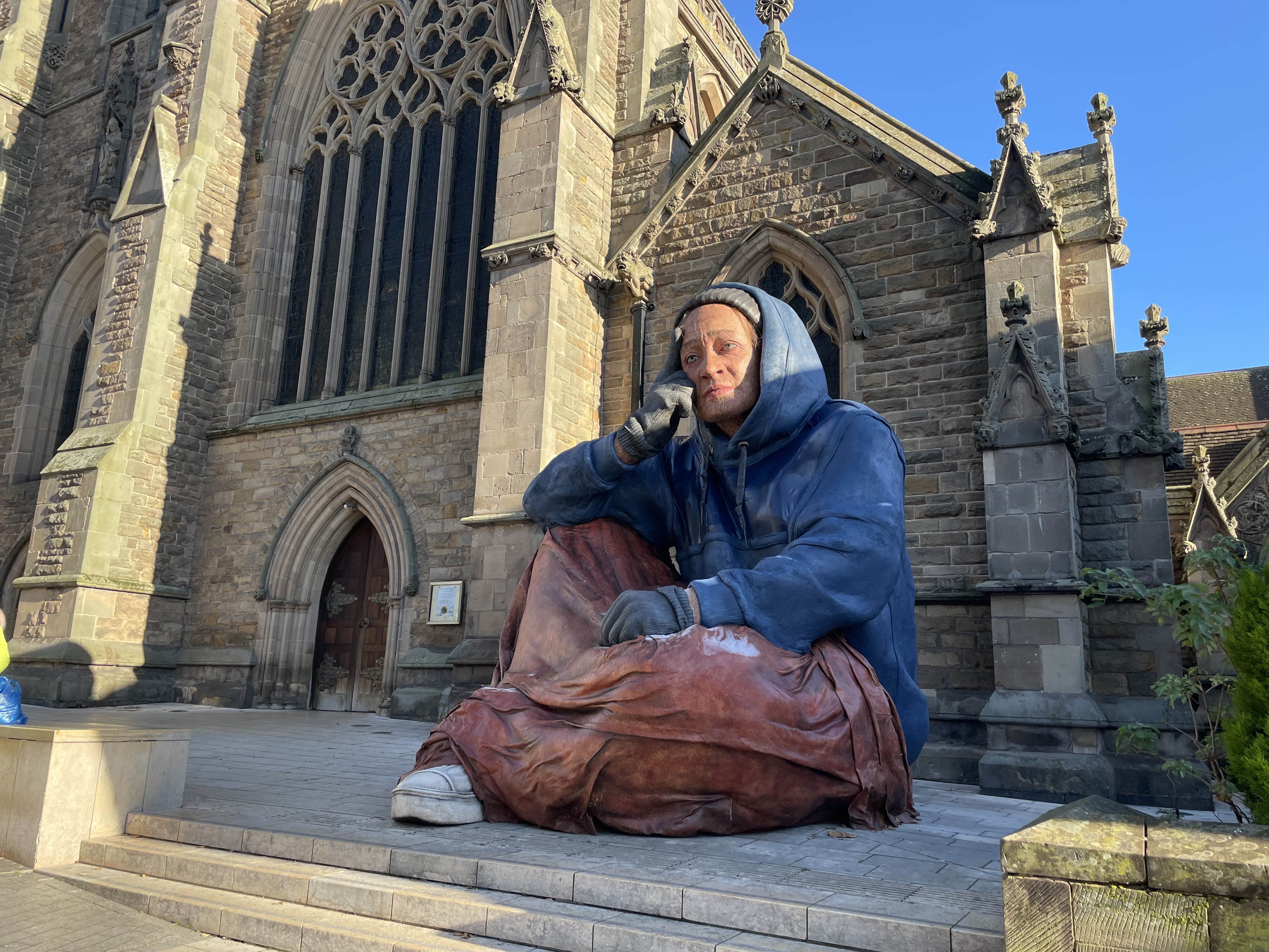 A giant sculpture has been unveiled in Birmingham to raise awareness ...