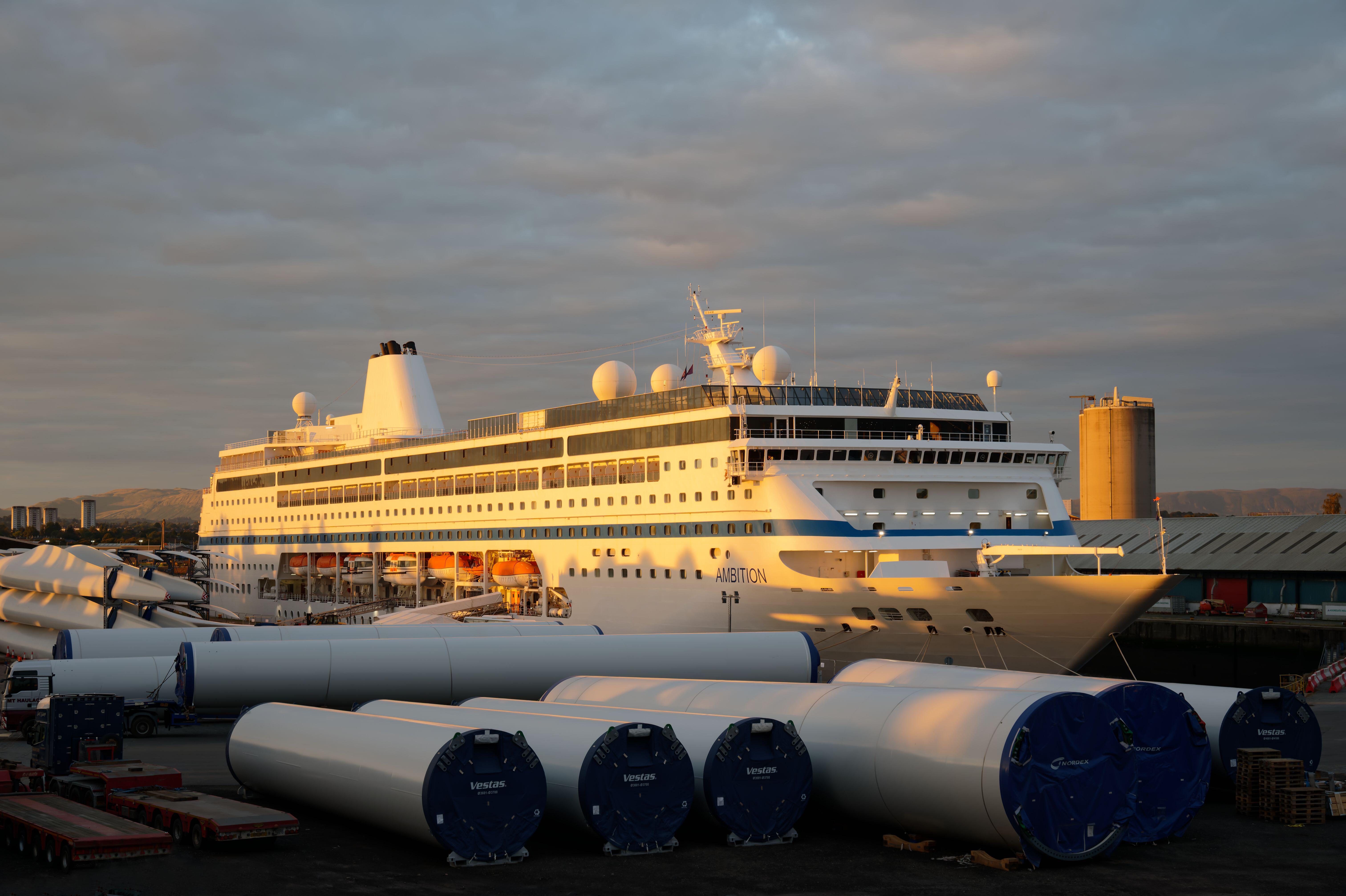 Ukrainian refugees are to be moved off a cruise ship in Greenock