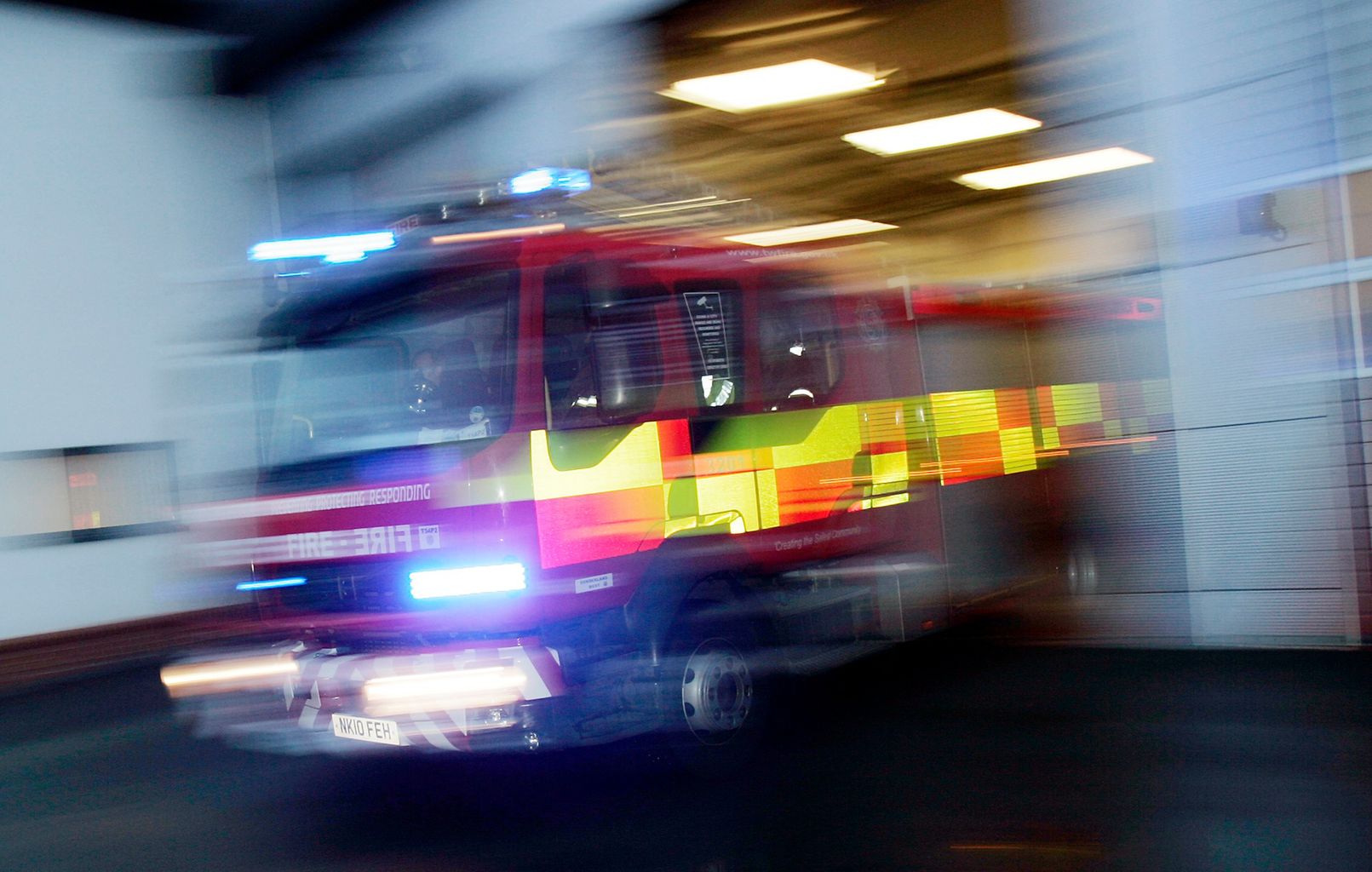 Exclusion zone set after firefighters were attacked with petrol bombs ...