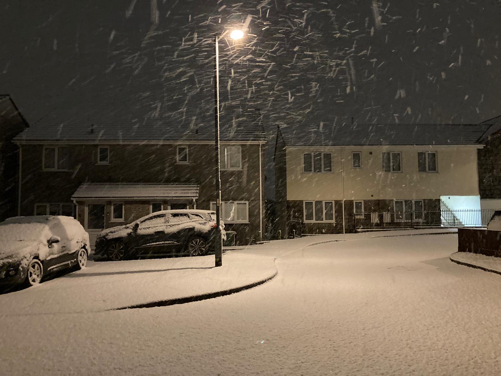 People urged to take care as snow causes chaos in Cornwall