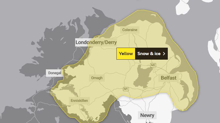 northern ireland wakes up to sub zero temperatures as cold snap hits