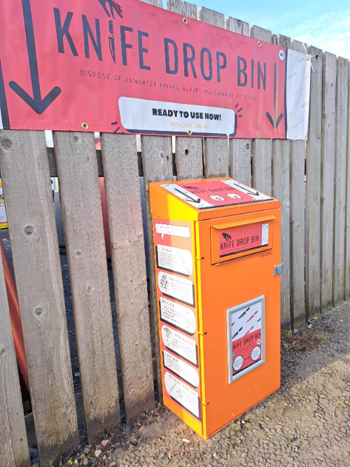 North Yorkshire's first knife bin installed in Harrogate