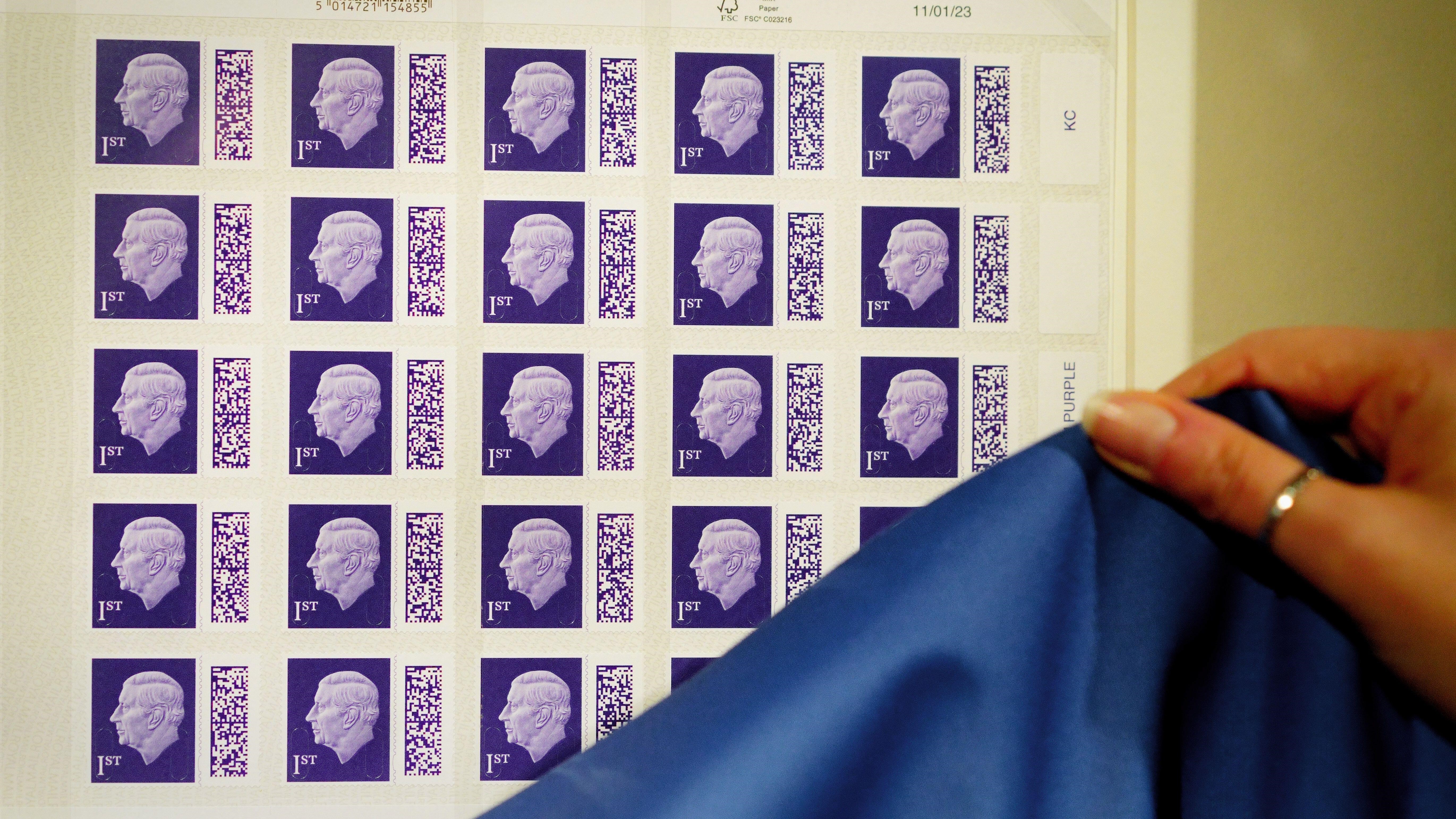 Royal Mail reveals image of King Charles for stamps