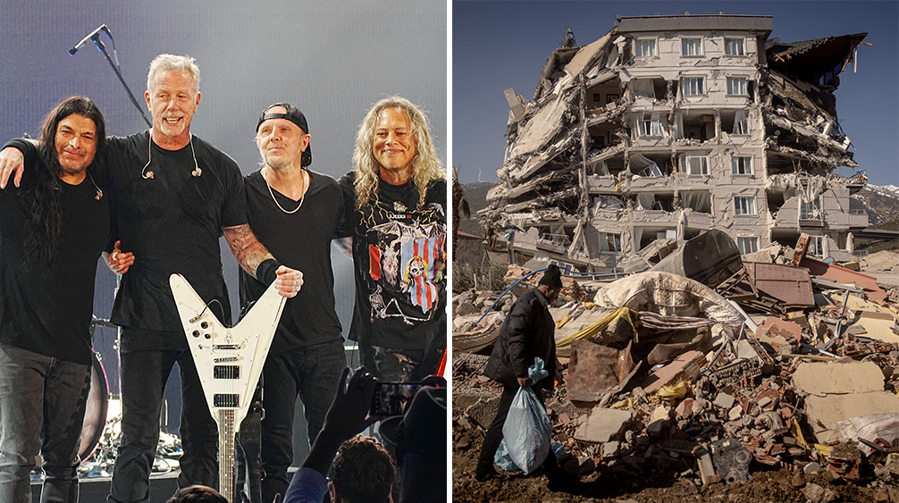 Metallica donate over £200,000 to Turkey-Syria earthquake relief effort