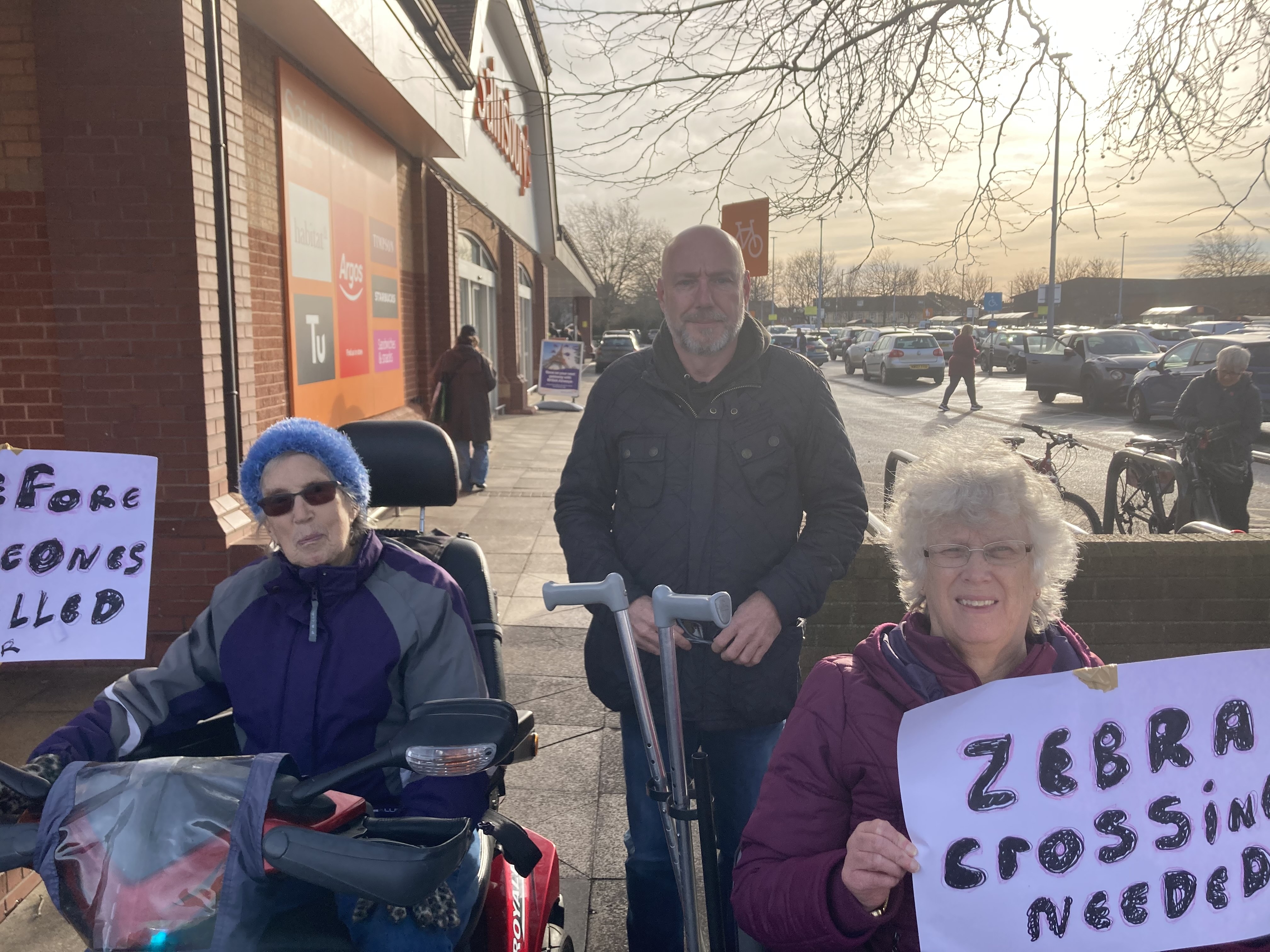Campaign for a new zebra crossing in Bridgwater Retail Park