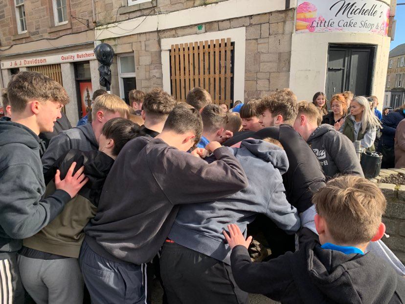 Chaotic scenes break out in Jedburgh as town welcomes return of handba ...