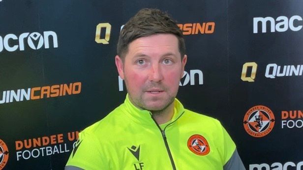 Liam Fox "enjoying the heat" of Dundee Utd survival fight.