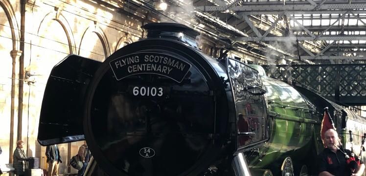 Flying Scotsman celebrates 100 years of service in Edinburgh