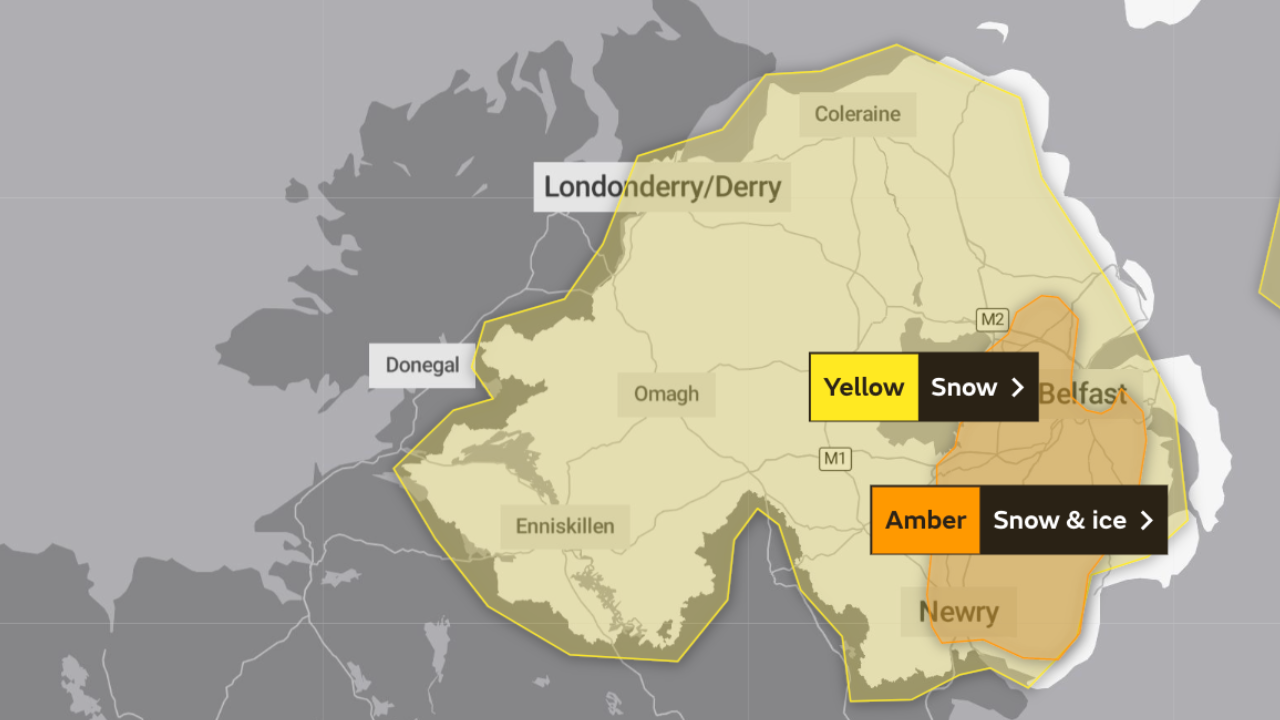 Weather warning upgraded to AMBER ahead of heavy snow | Weather - Cool FM