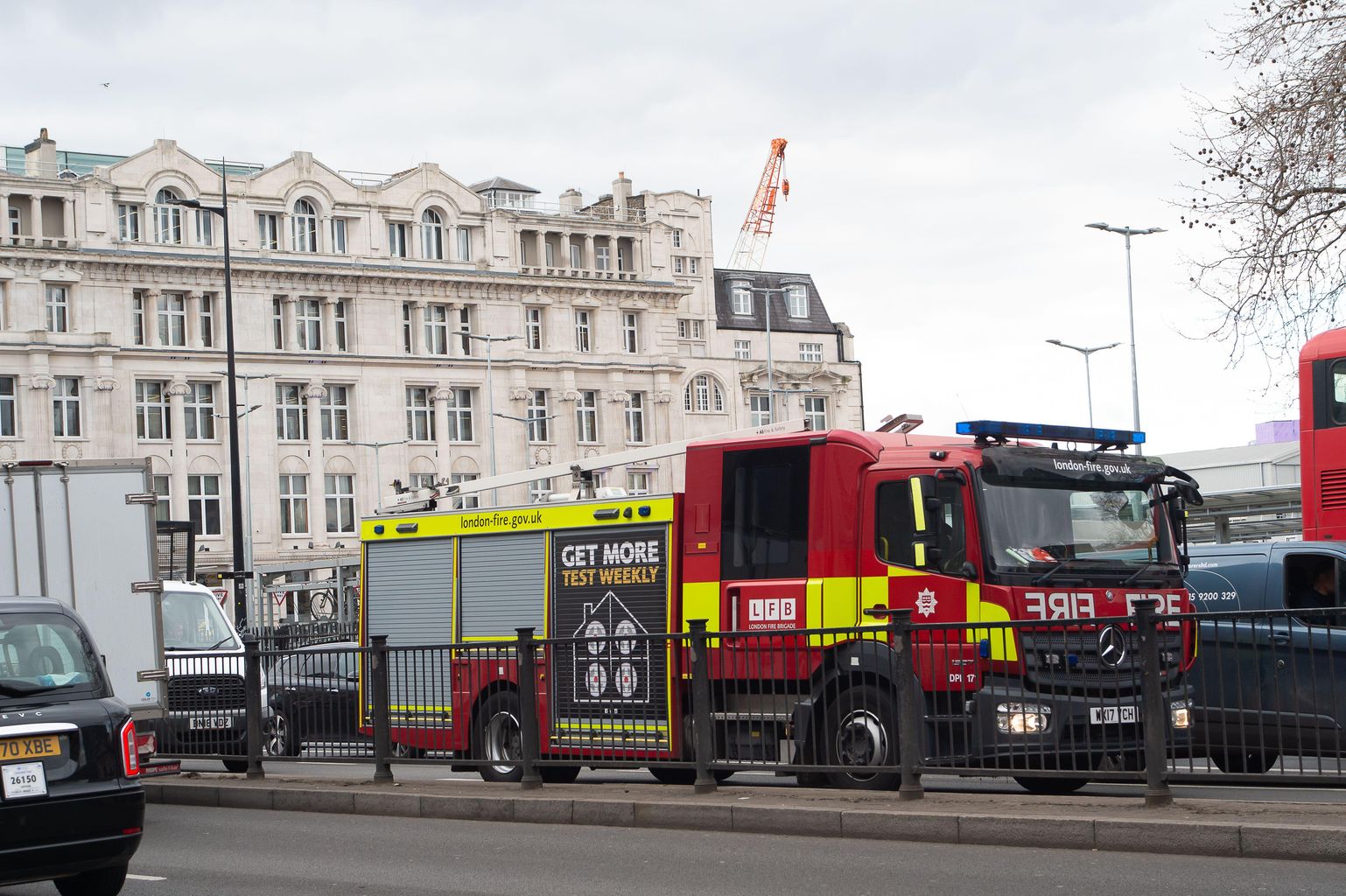 Man dies following flat fire in east London