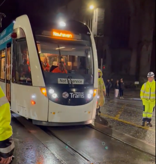 First Edinburgh tram sets off down Leith walk on new extension | News ...