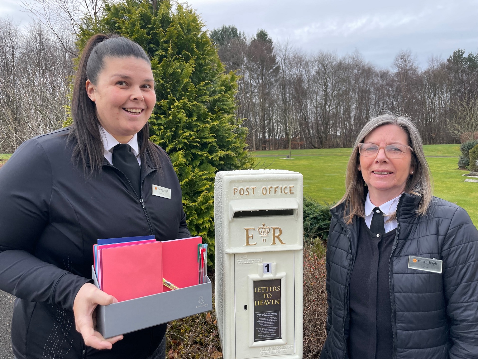 Memorial post box allows West Lothian locals to 'send letters to heaven'