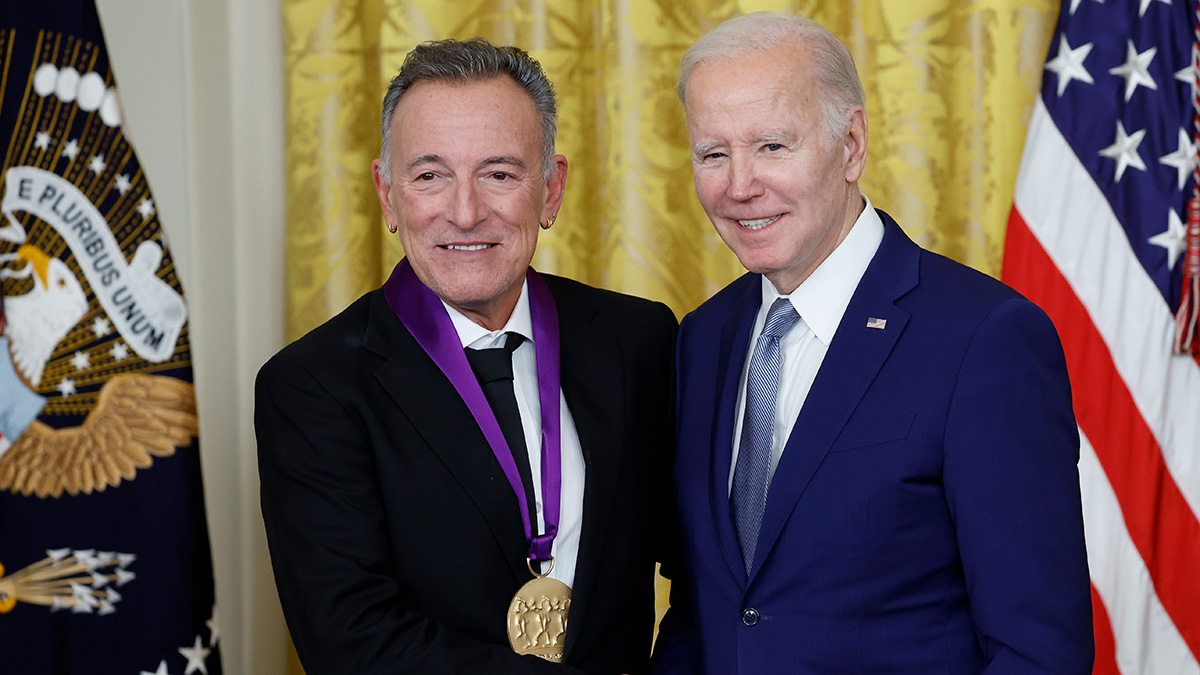 Bruce Springsteen receives highest arts honour from US government