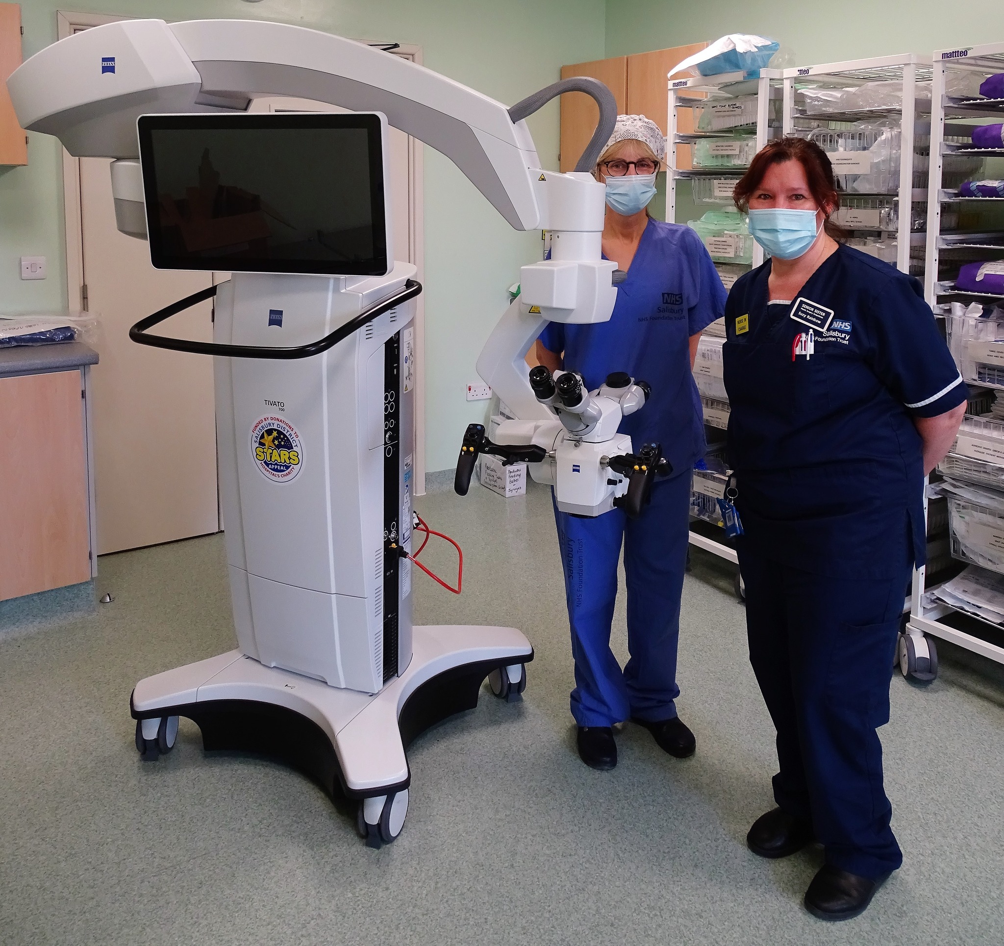 New surgical microscope unveiled at Salisbury District Hospital