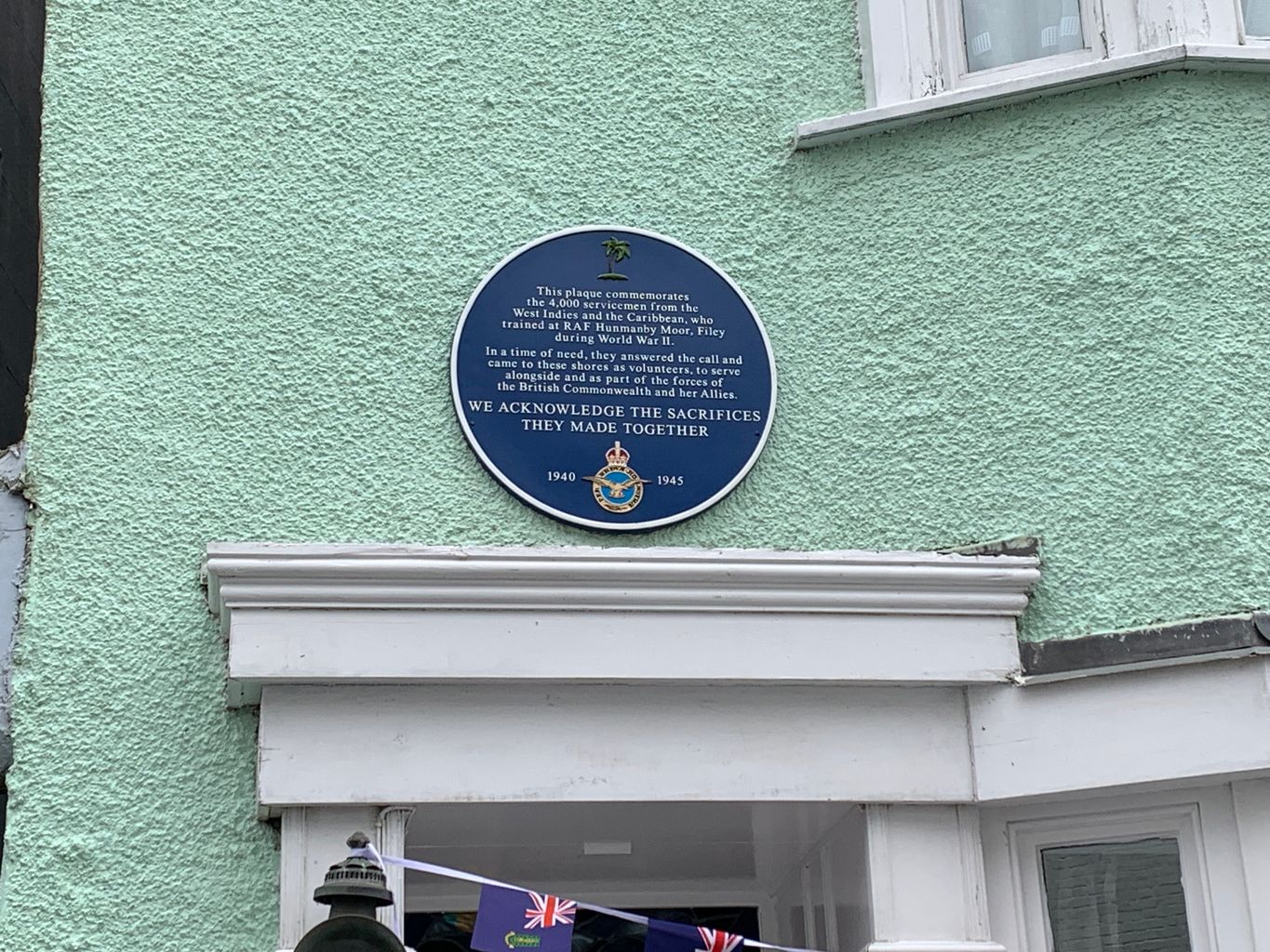Filey memorial plaque unveiled to remember Caribbean WW2 servicemen