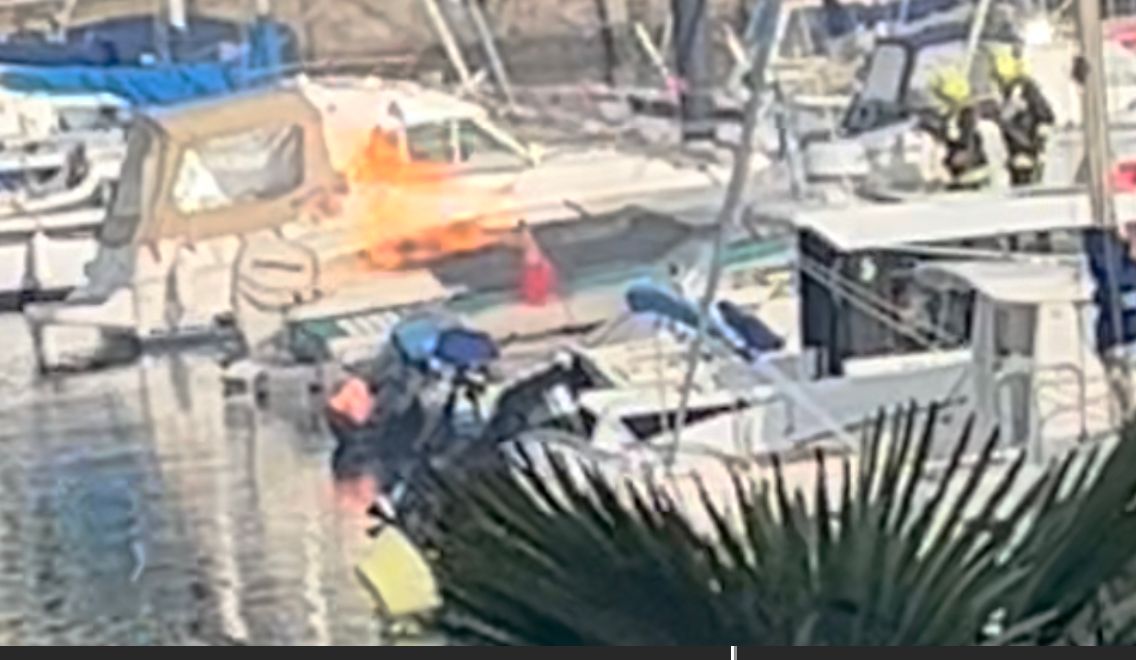 Man taken to hospital with burns after marina boat fire | News ...