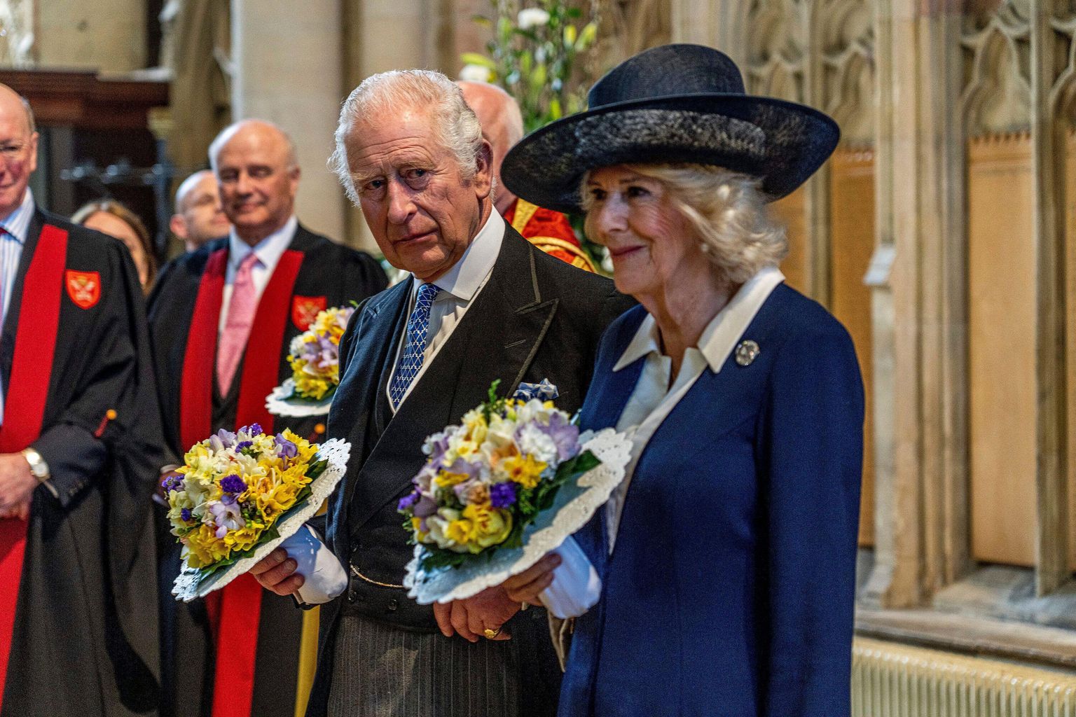 King distributes coins in York in first Royal Maundy Service