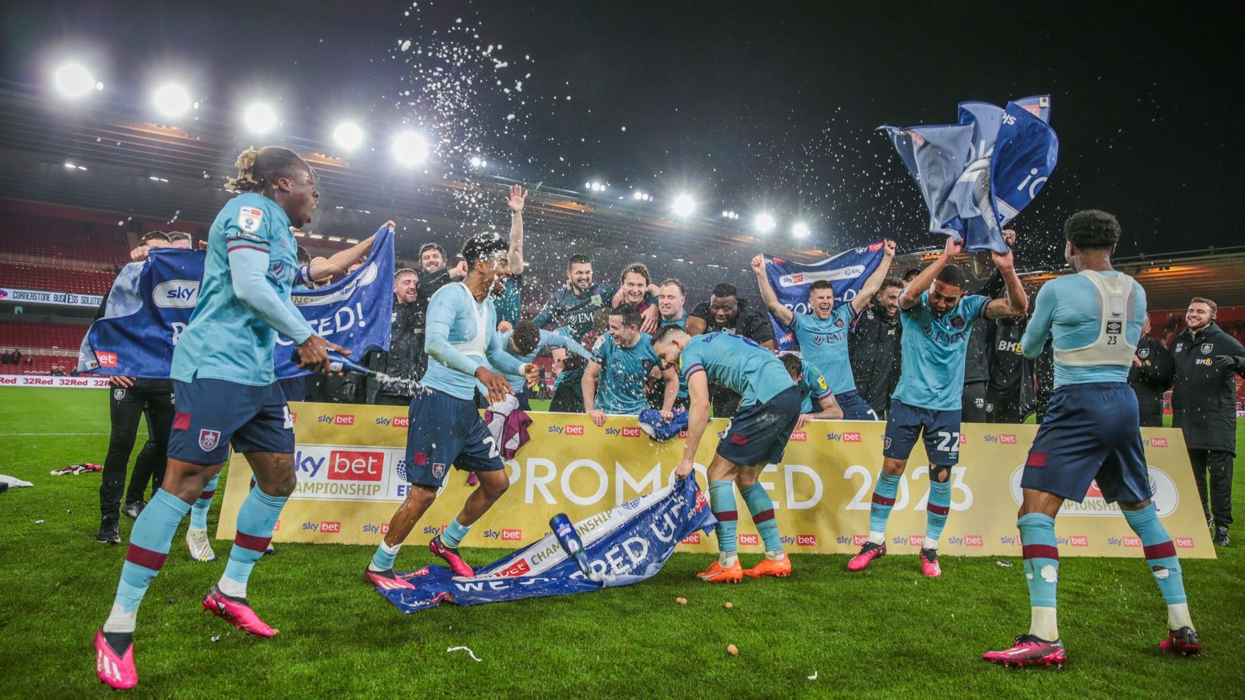 Burnley secure promotion back to the Premier League