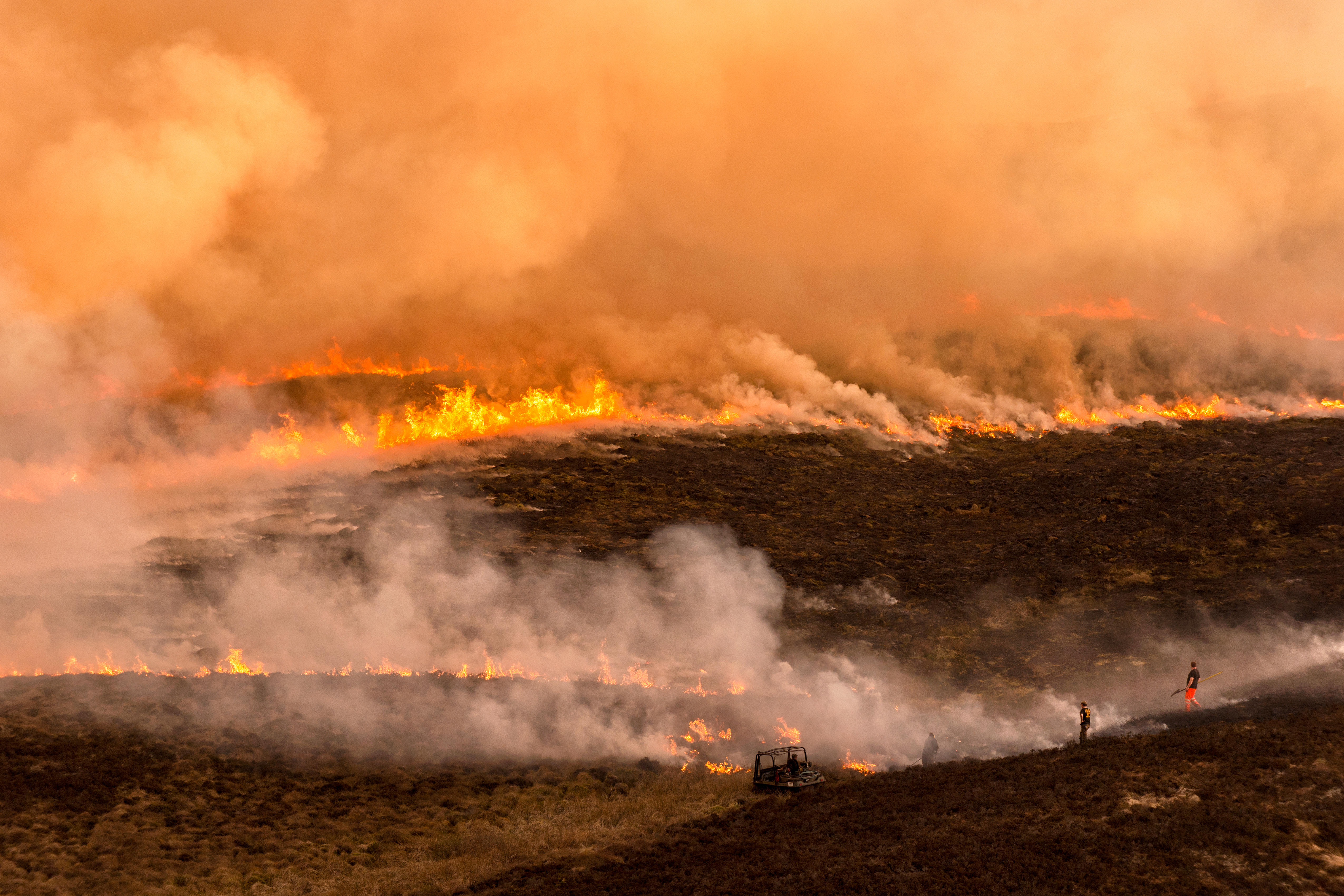 Southern and Central Scotland are under threat from wildfires