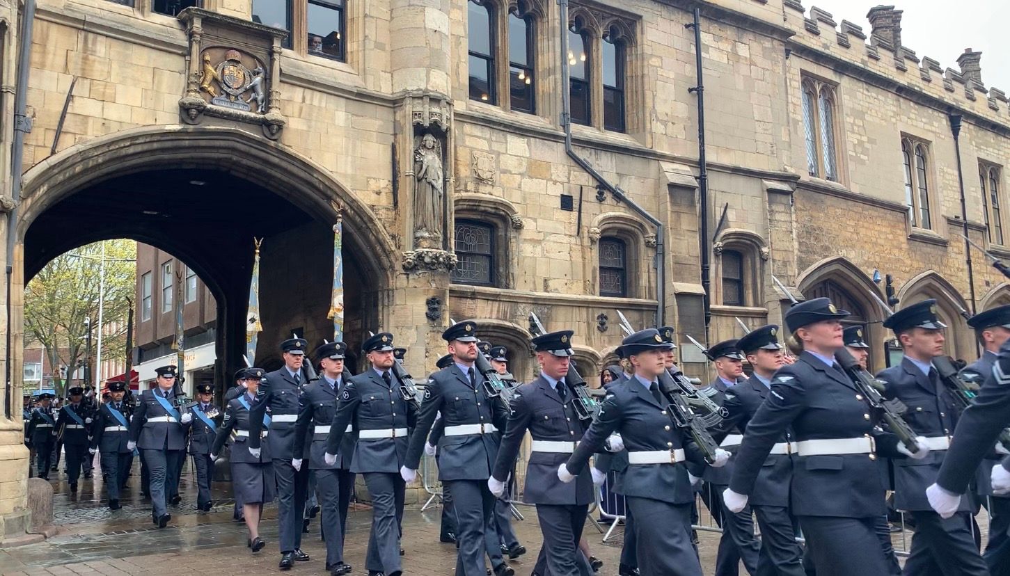 Freedom of the City Parade takes place in Lincoln