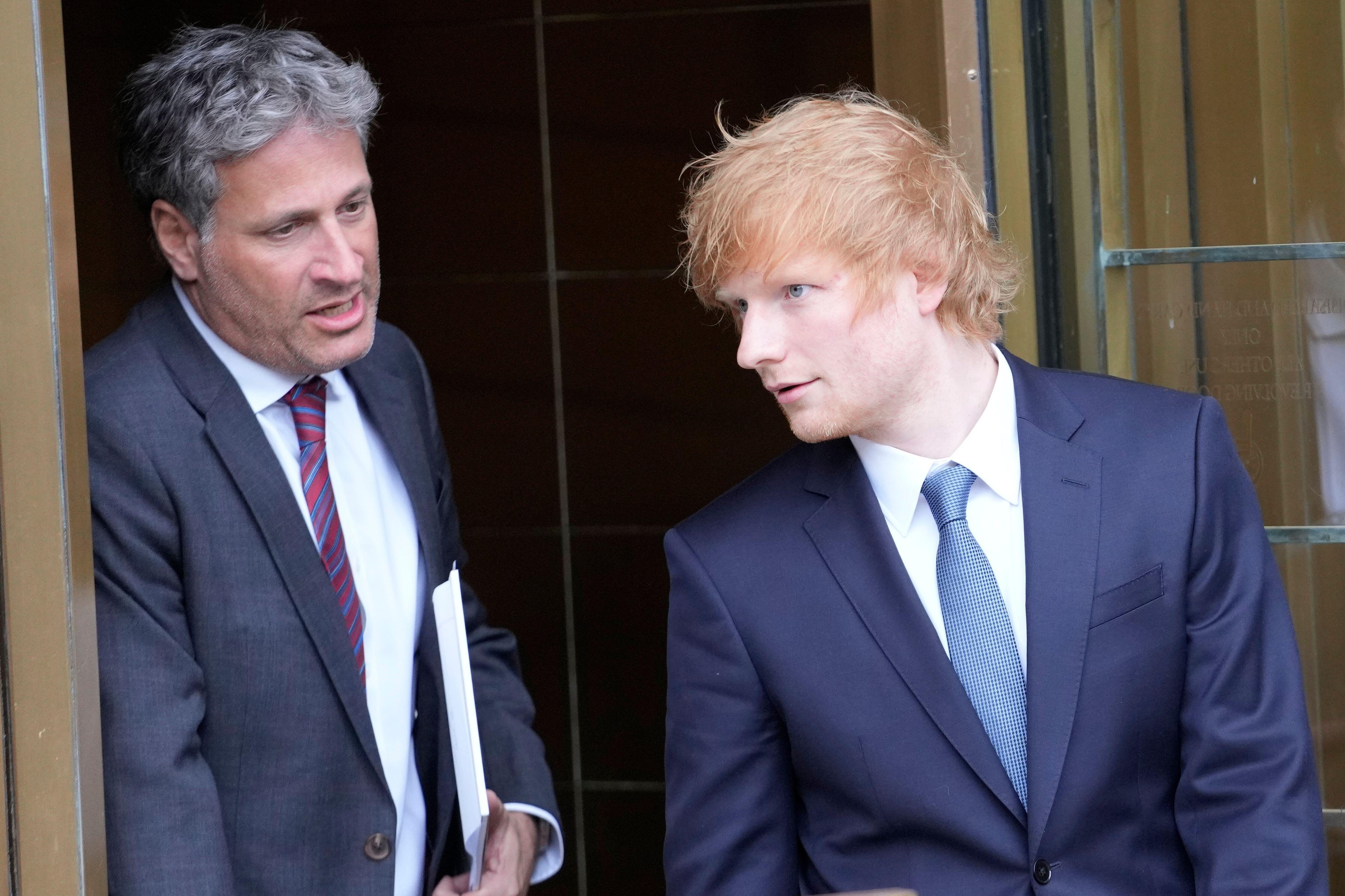 Suffolk singer Ed Sheeran appears in court to deny ripping off Marvin ...
