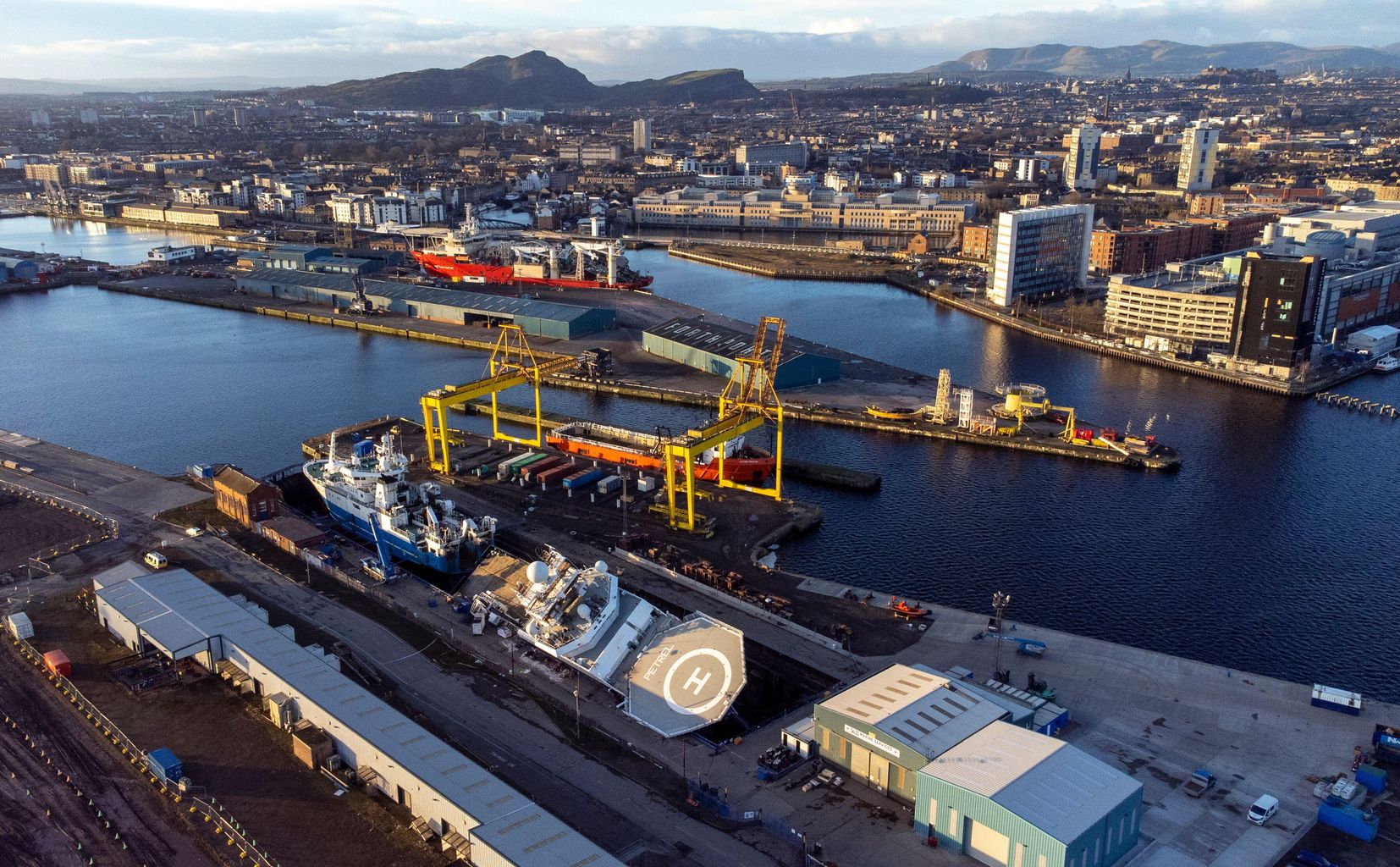 Man injured on toppled Leith ship speaks out for first time