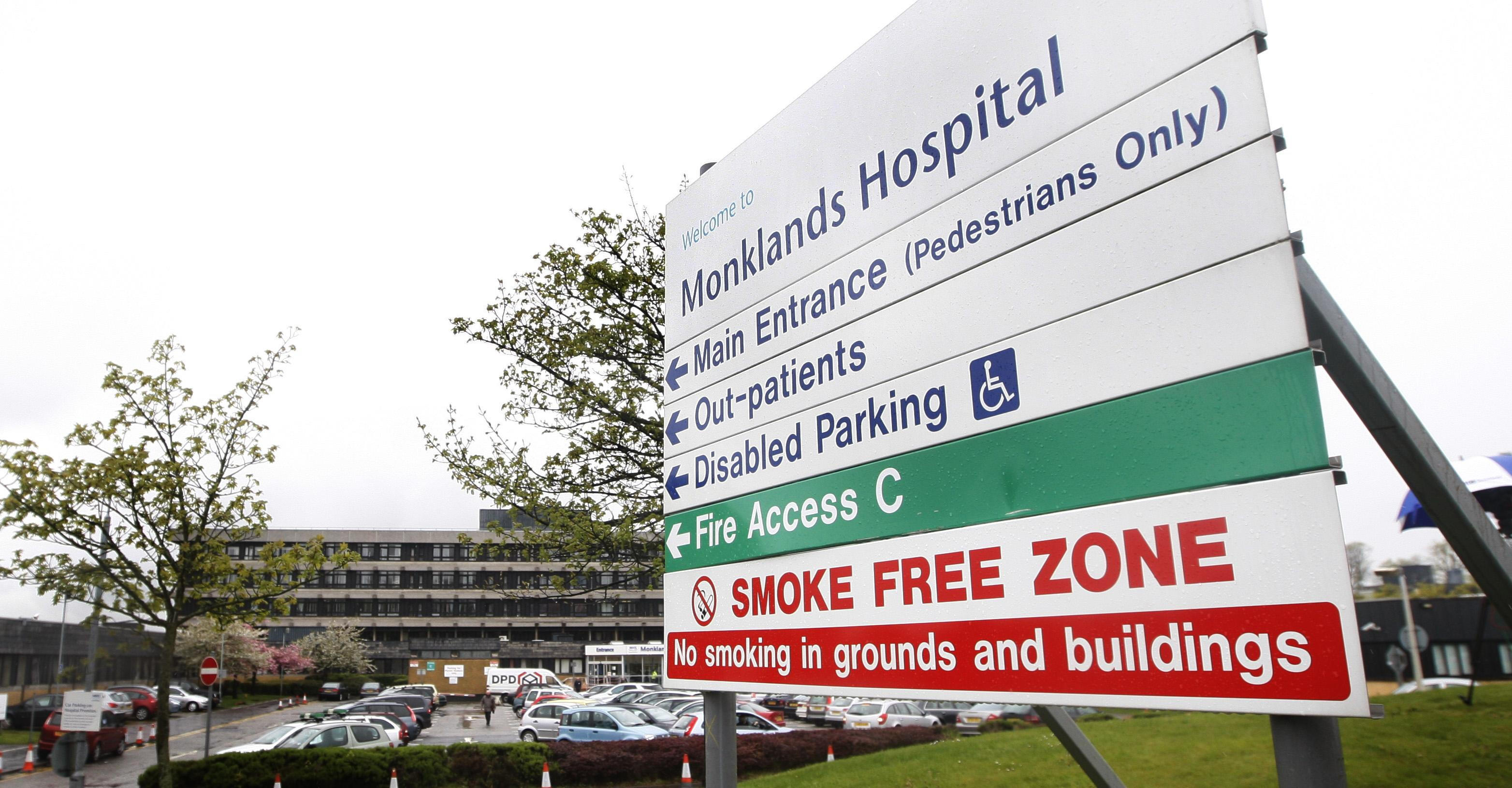 Legionella bacteria found in water system at Monklands Hospital