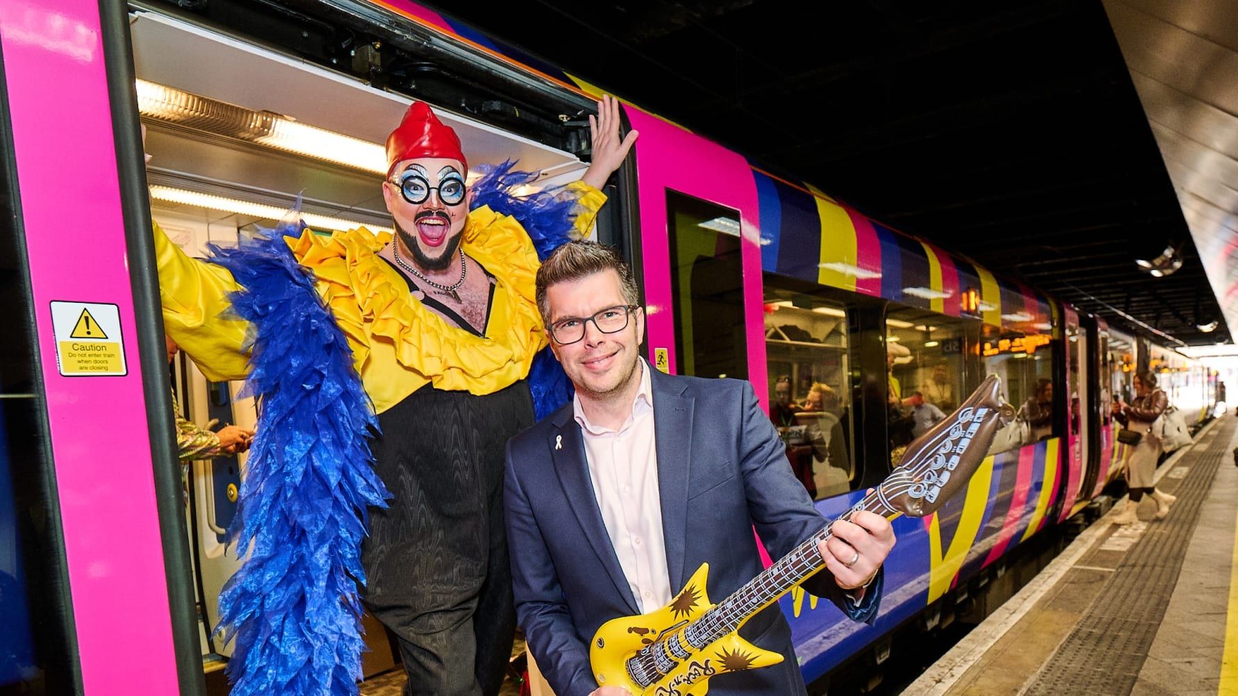 Special Eurovision train carrying 'super-fans' departs Birmingham ...