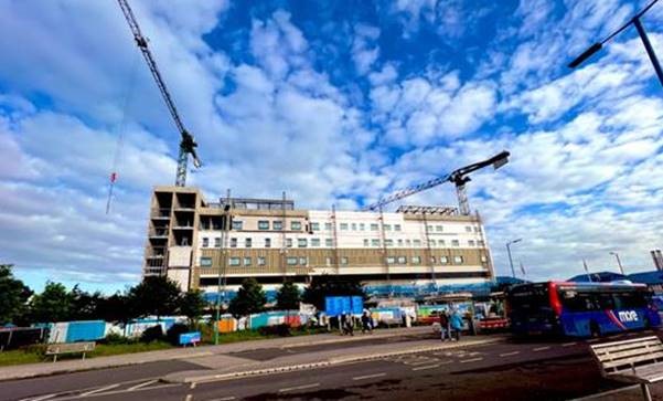 New multi-million building for Royal Bournemouth Hospital 'topped-out'