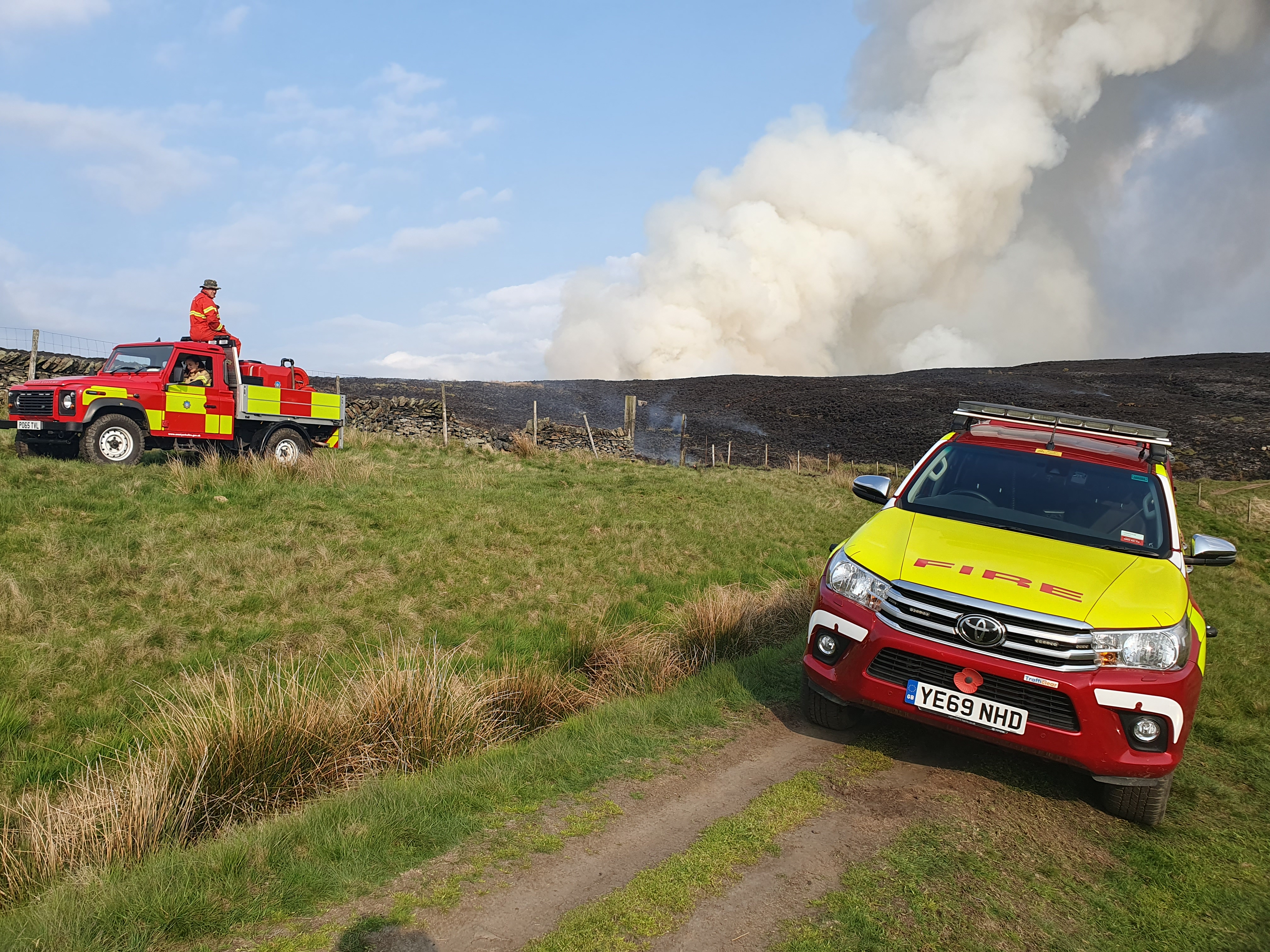 Firefighters give update after huge blaze on Marsden Moor