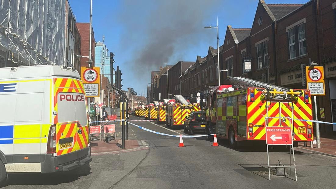 Major fire breaks out in Reading town centre