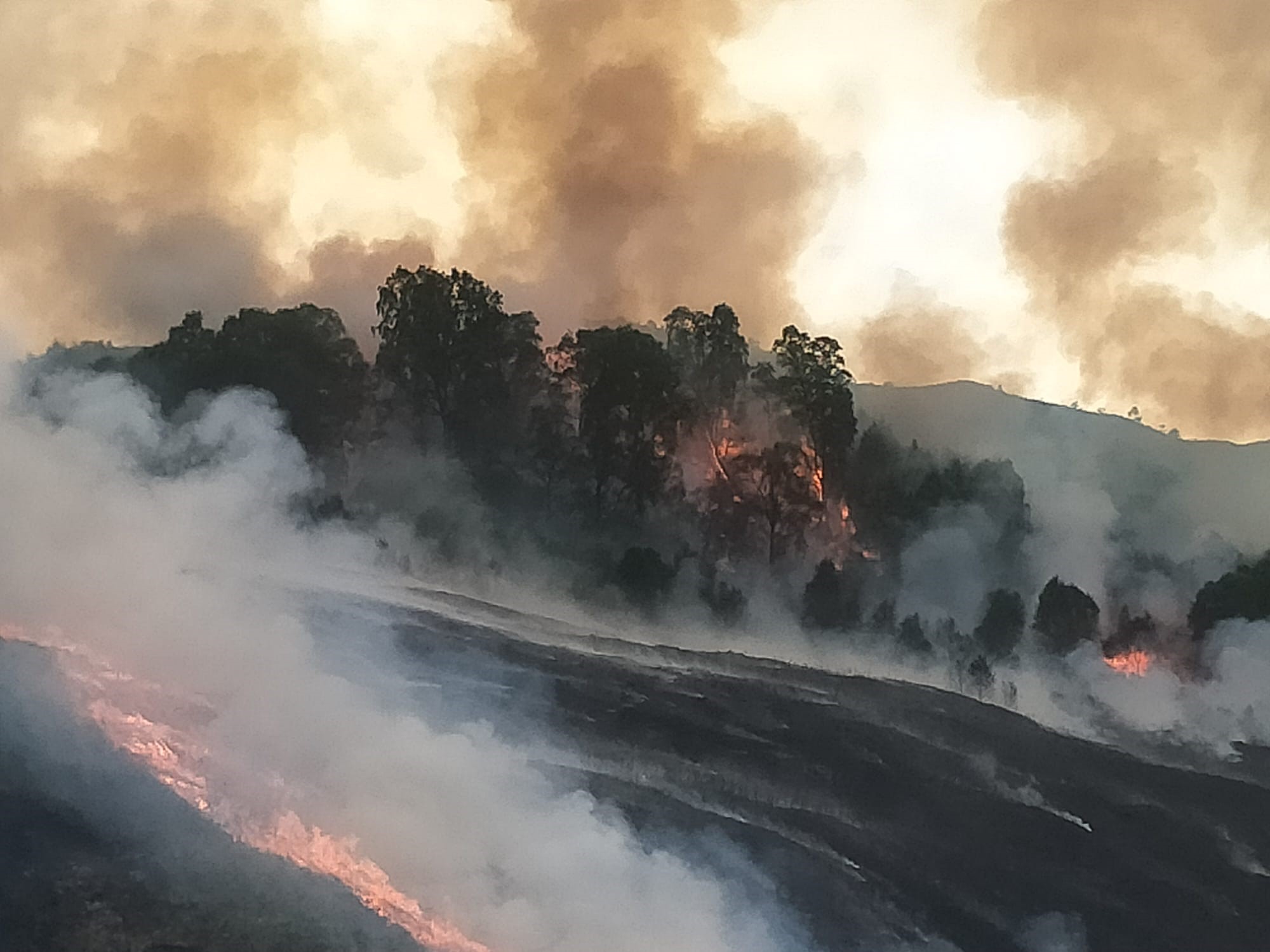 Wildfire in the Highlands visible from space | News - MFR