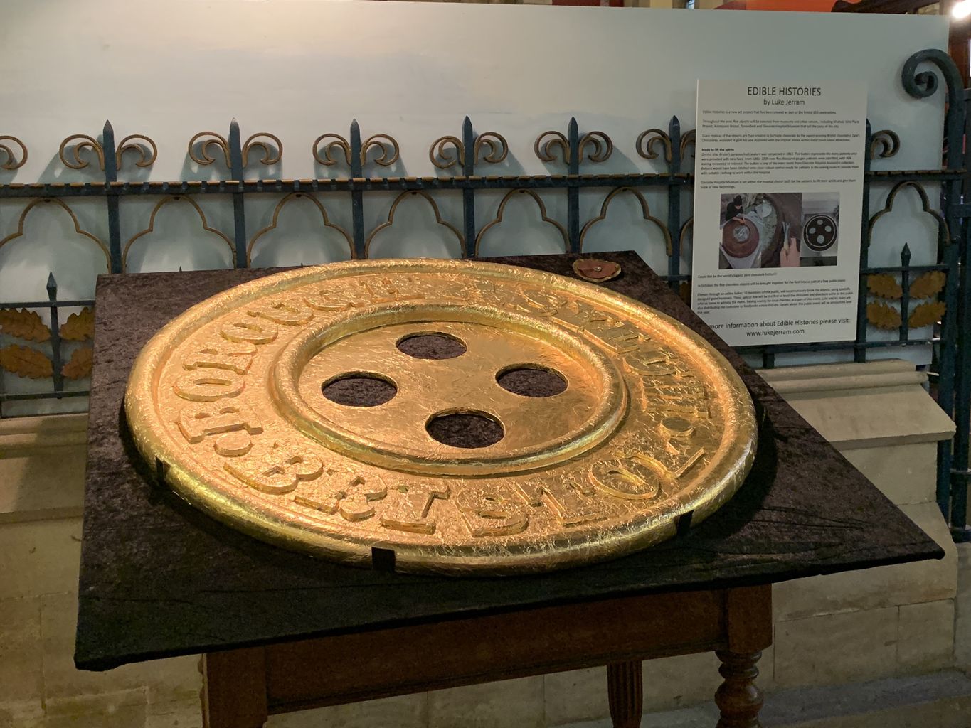 'Largest ever' chocolate button unveiled in homage to Bristol's heritage