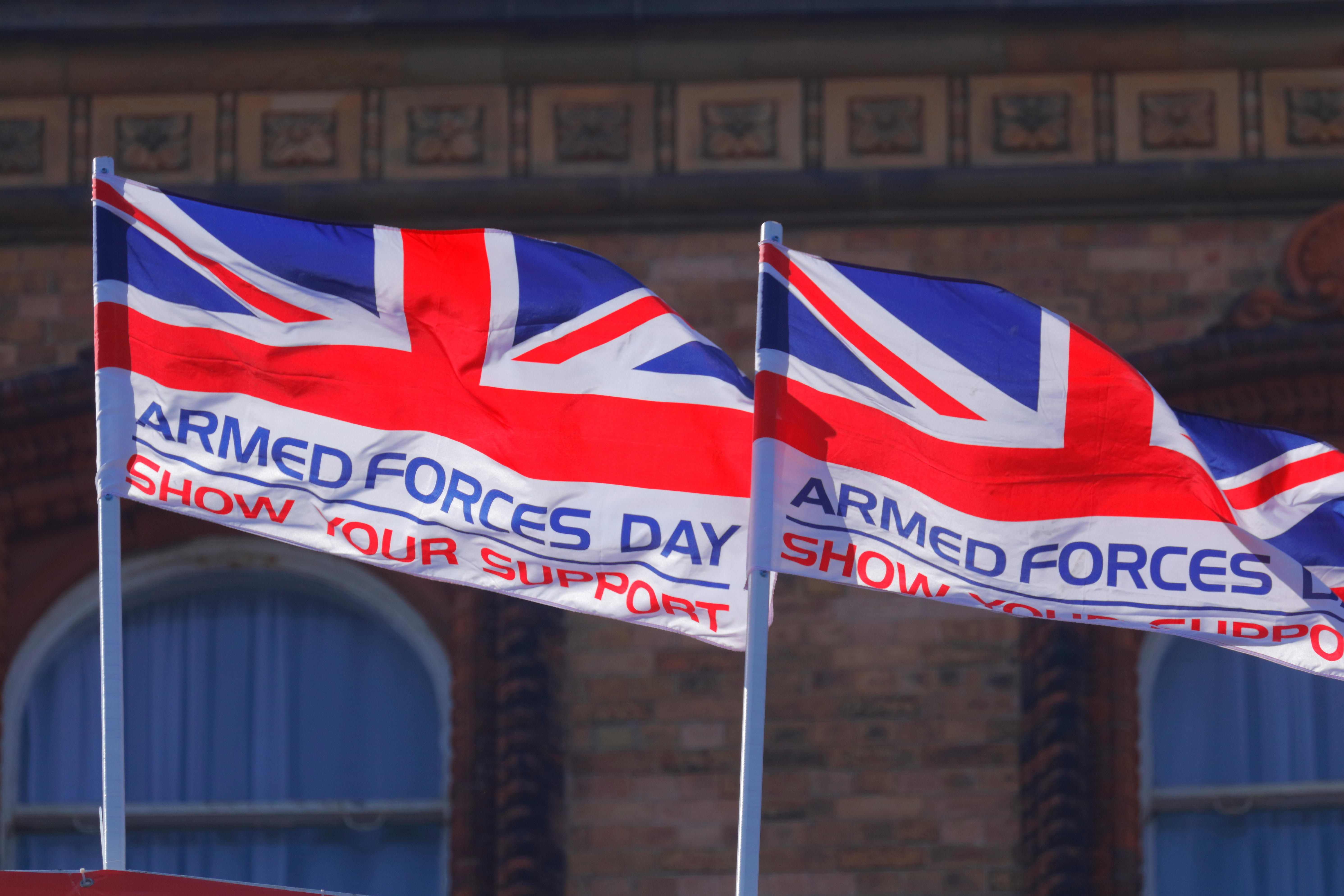Launceston celebrates arrival of Armed Forces Day flag