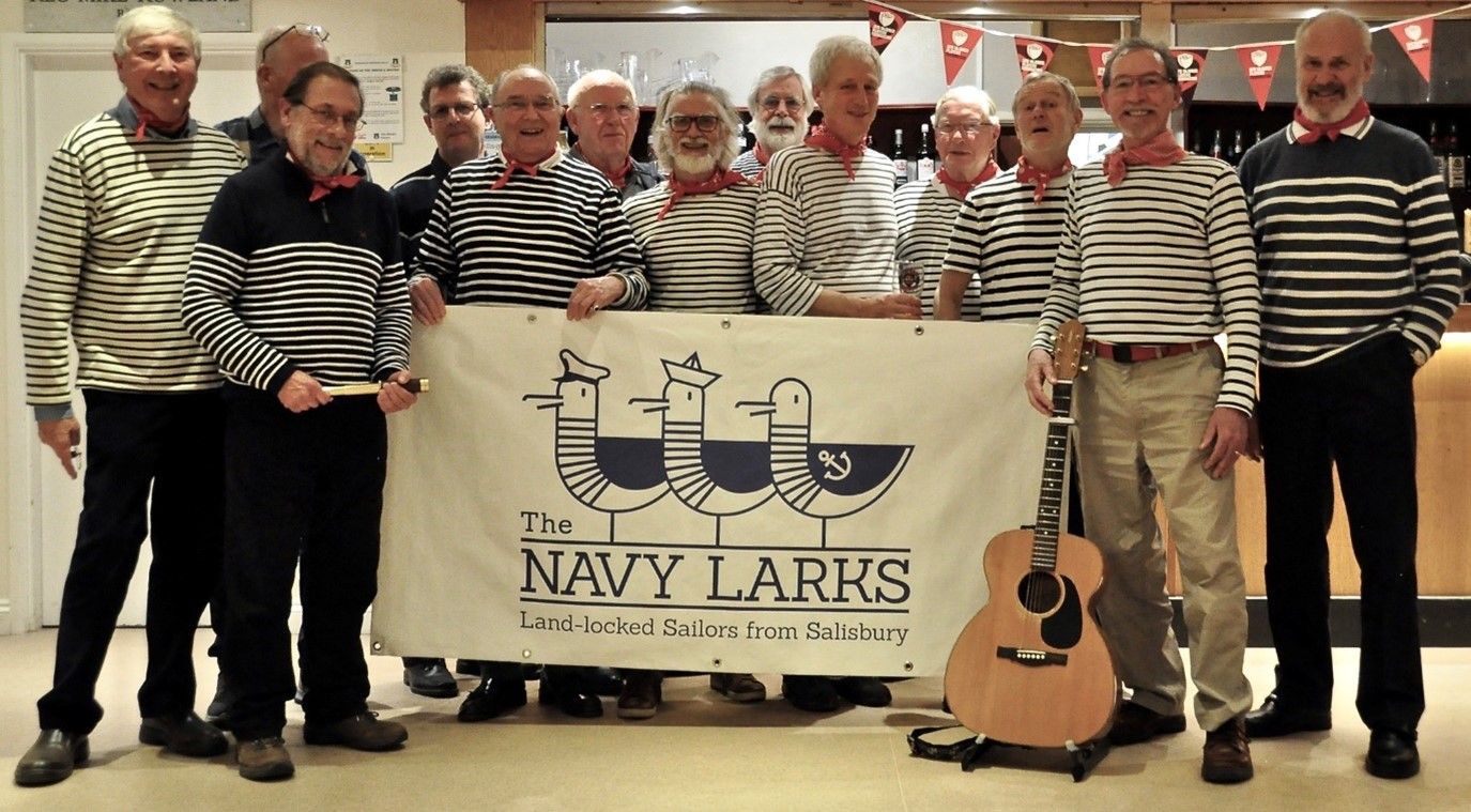 Salisbury Sea Shanty Choirs performing for RNLI in Wilton
