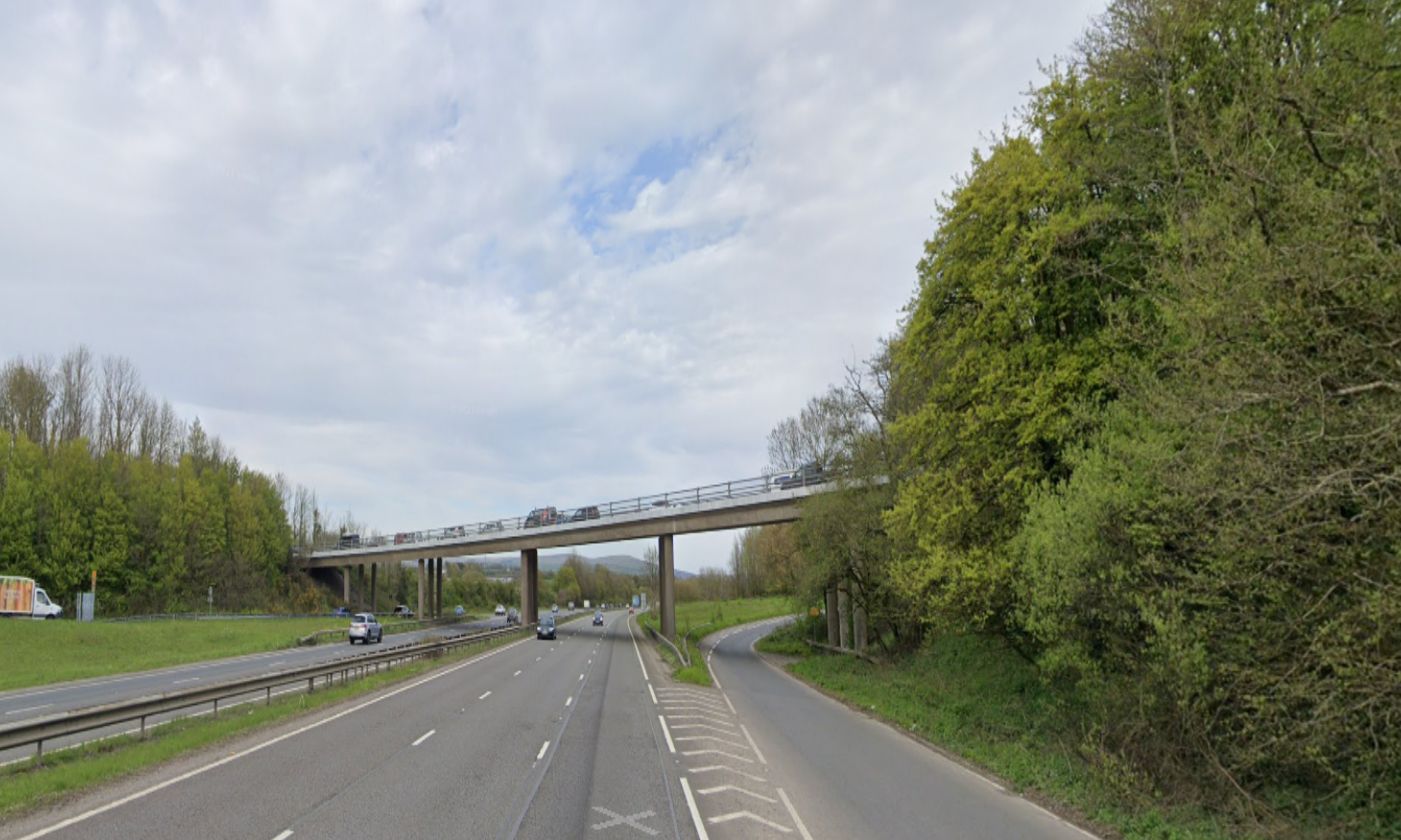 Road closure on the A38 after serious crash